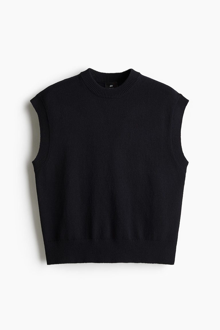 Men’s Navy blue Regular-Fit Sweater Vest | H&M US