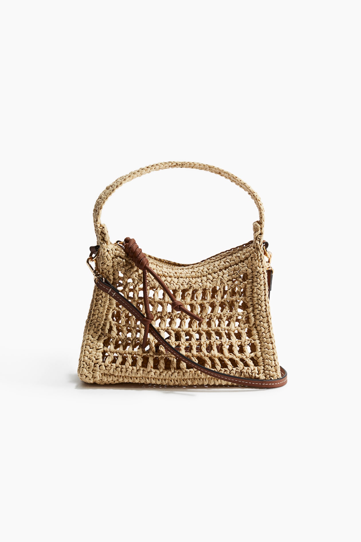 Women's Beige Straw Crossbody Bag | H&M CA