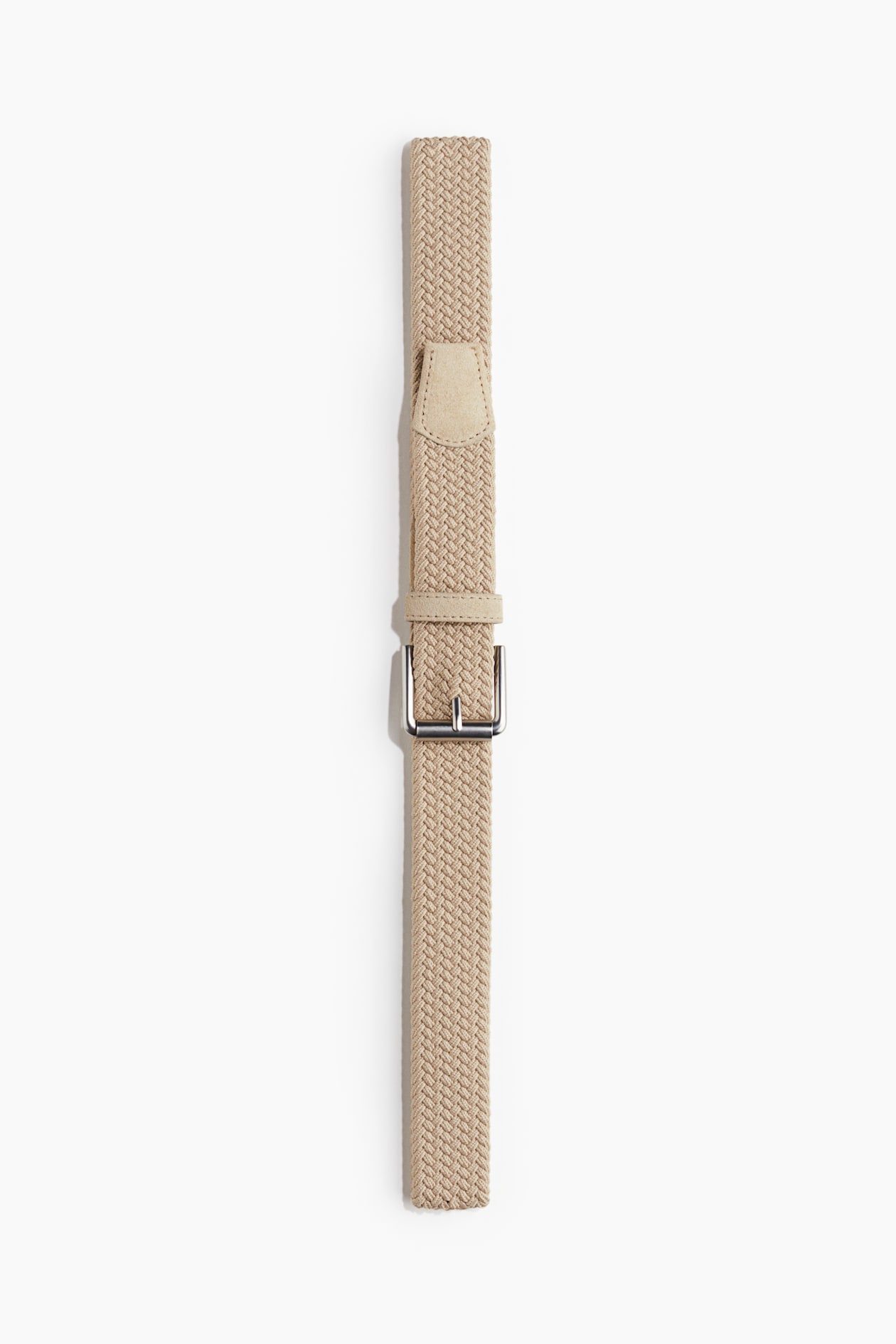 Men’s Light beige Elasticized Fabric Belt | H&M US