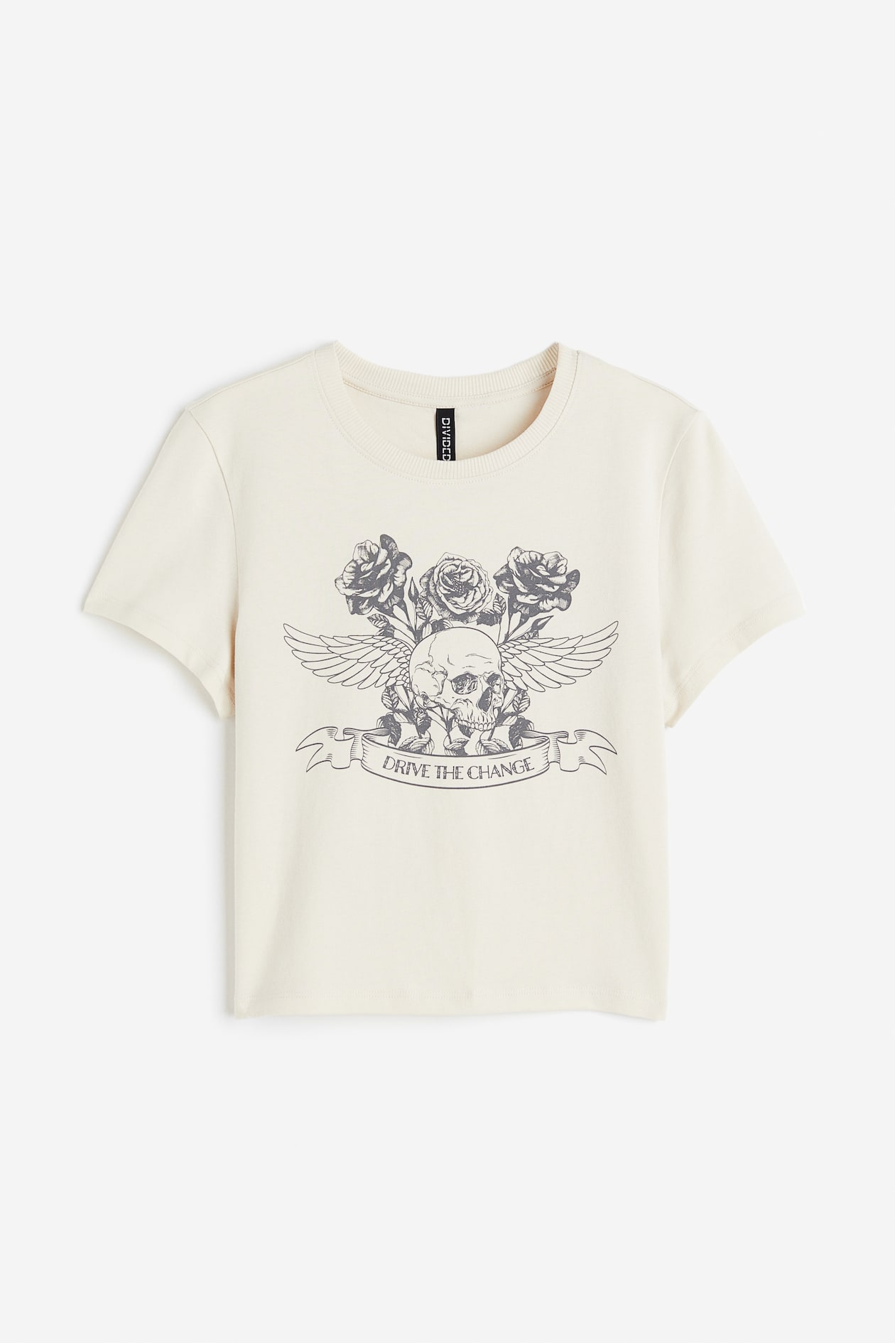 Women's Light beige/skull Printed T-shirt | H&M US