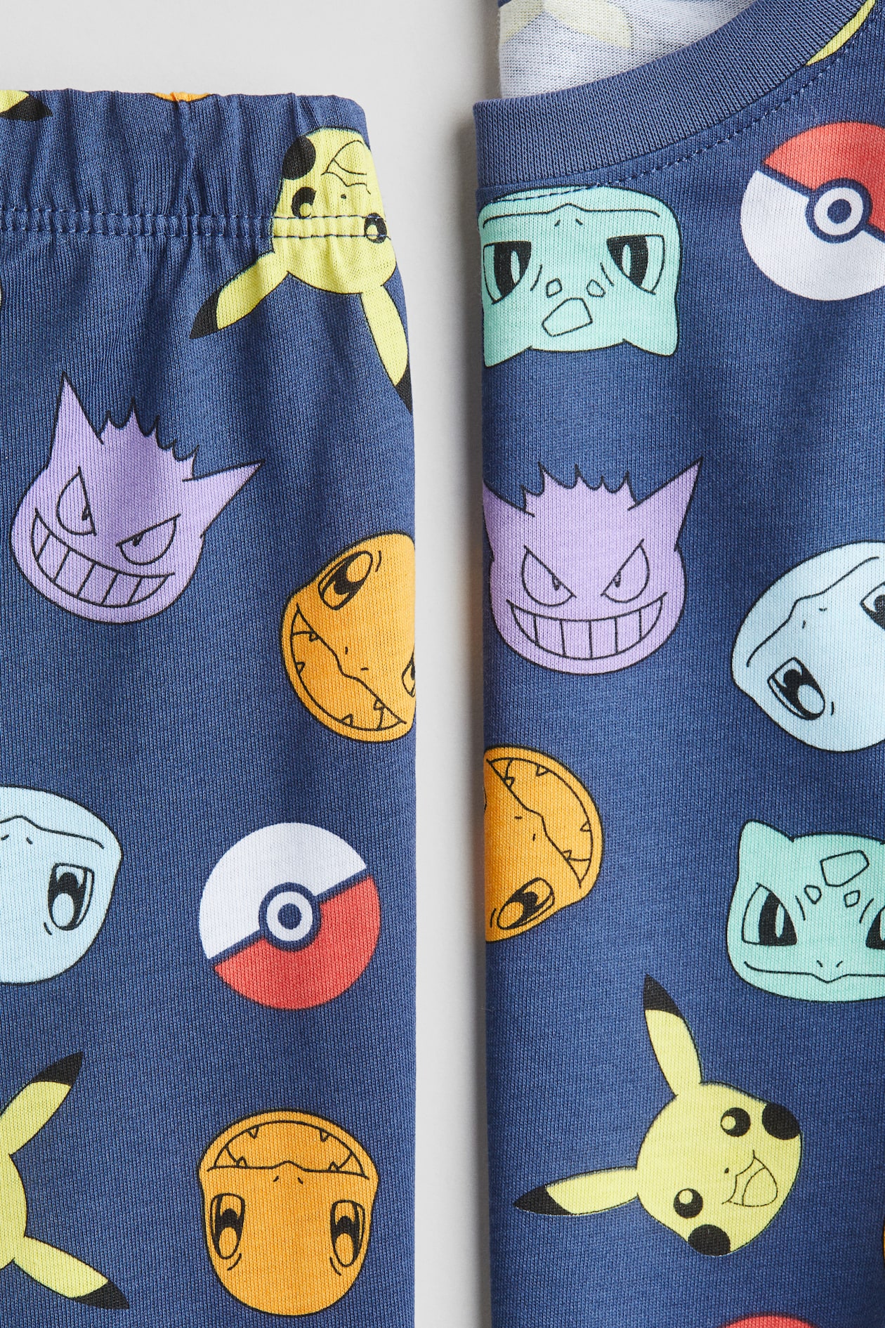 Blue/Pokémon Printed cotton jersey pyjamas for kids | H&M MY