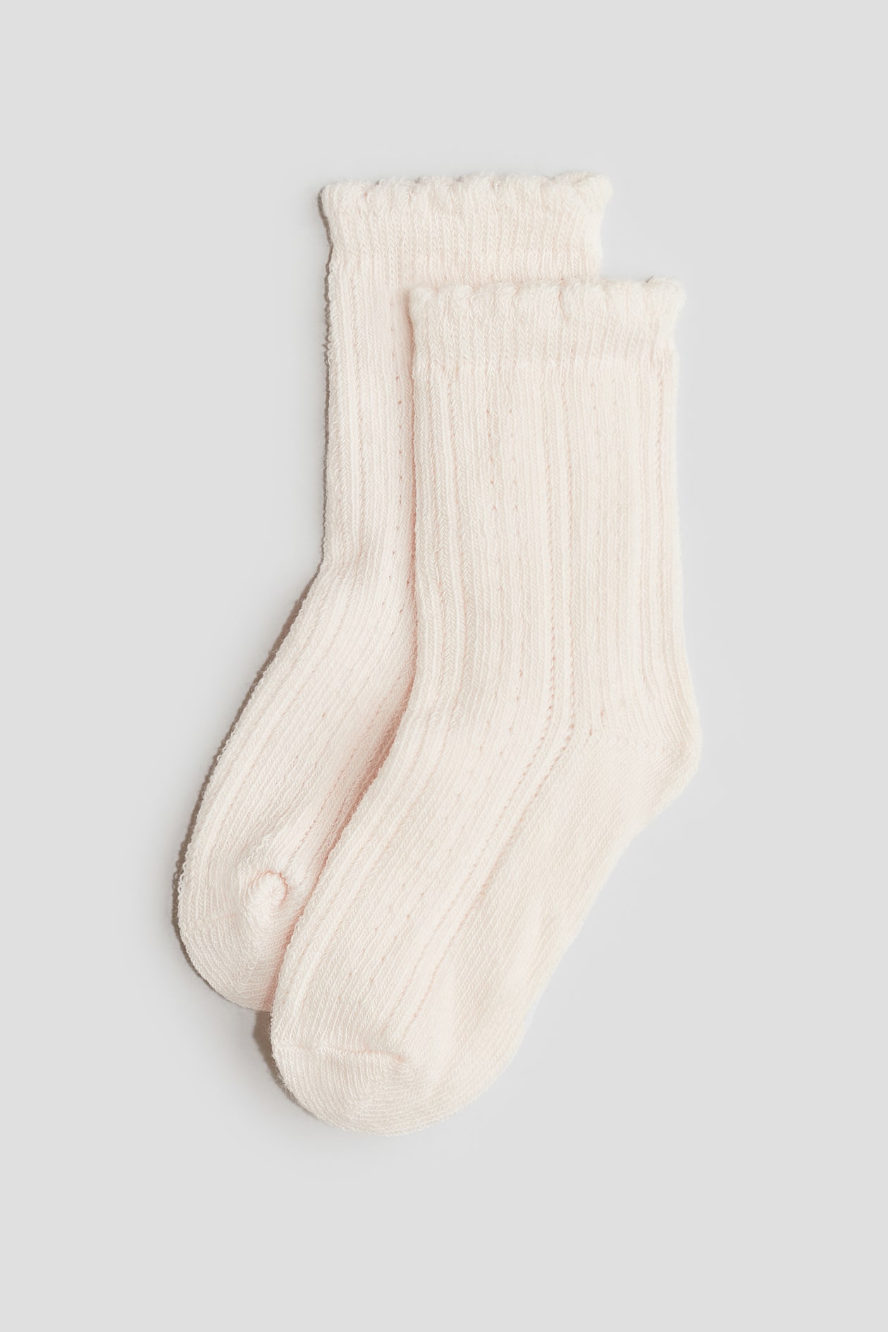 4-pack socks - Cream/Dusty pink - Kids | H&M GB