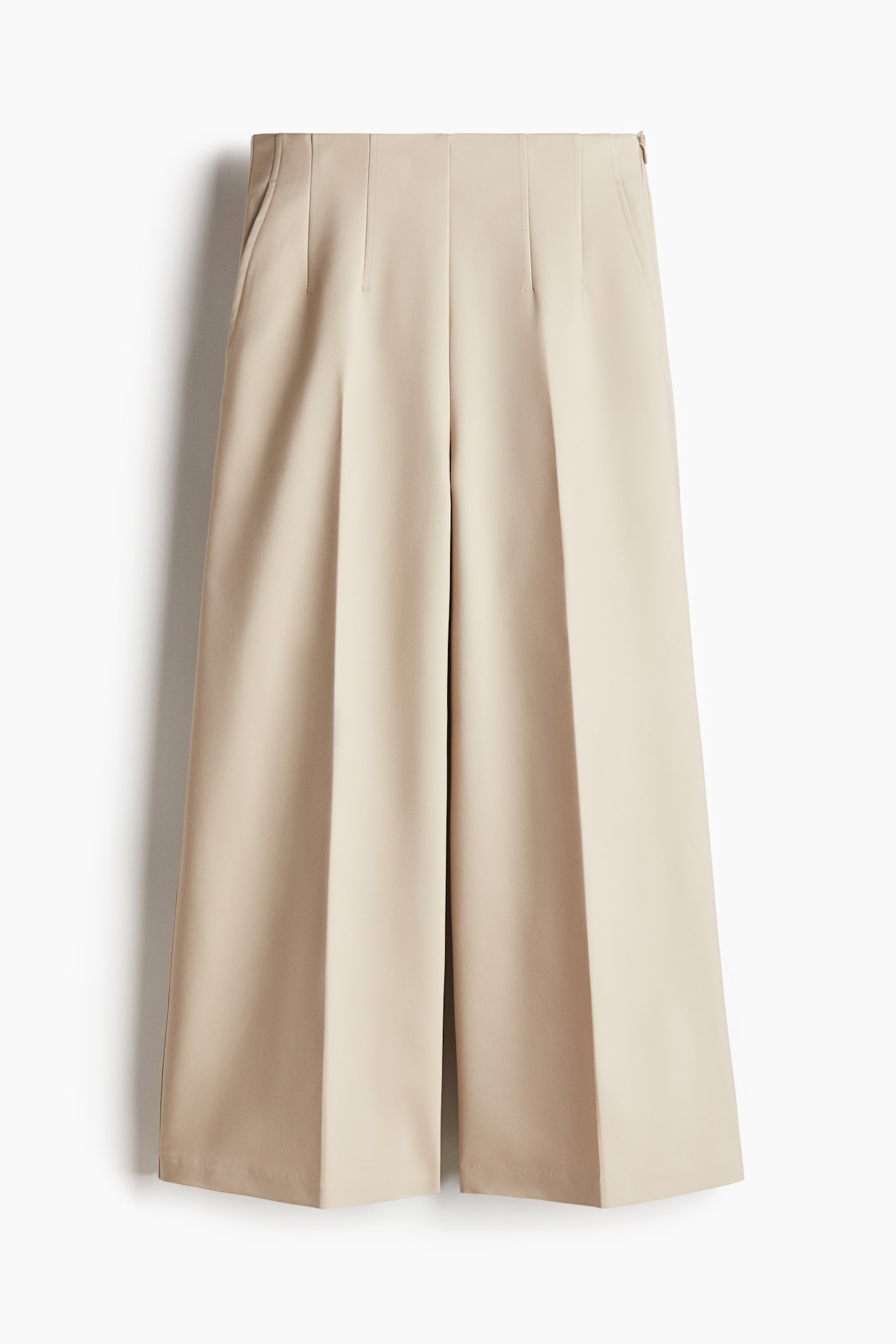 Women's Beige Culottes with Waist Darts | H&M CA