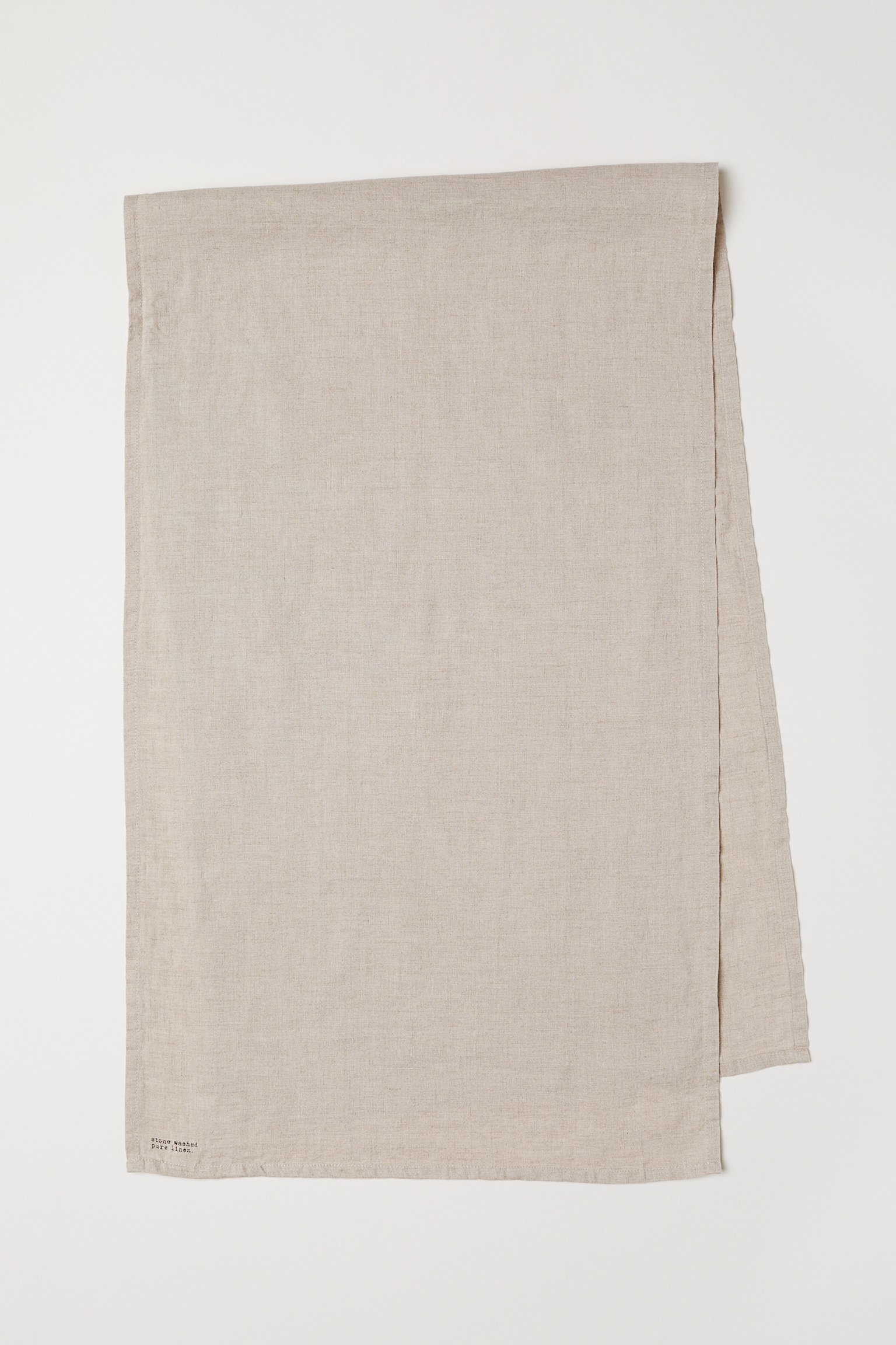 Washed linen table runner - Beige - Home All | H&M IE