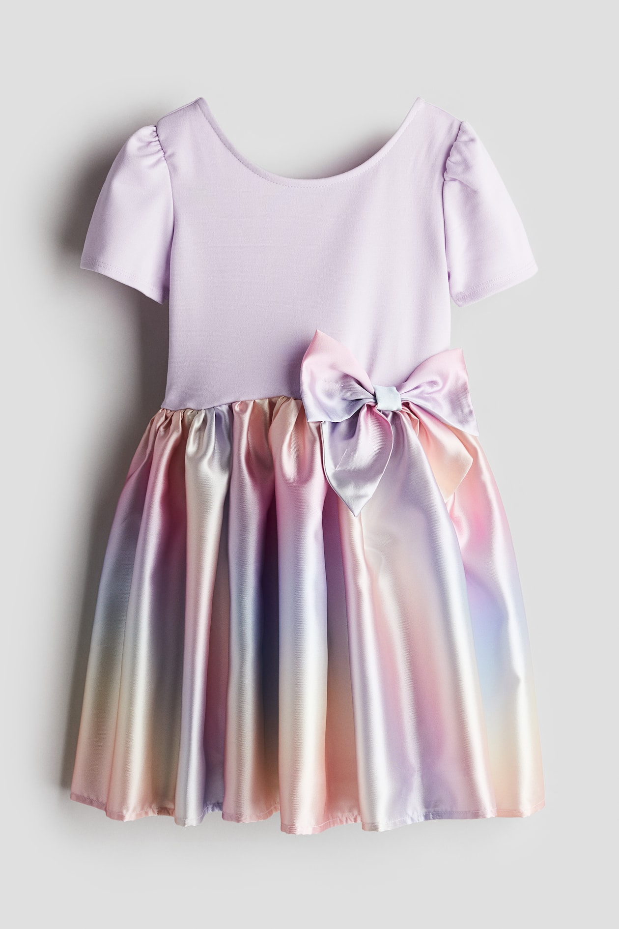 Klänning med utställd kjol - Lila/Regnbågstonad - BARN | H&M SE