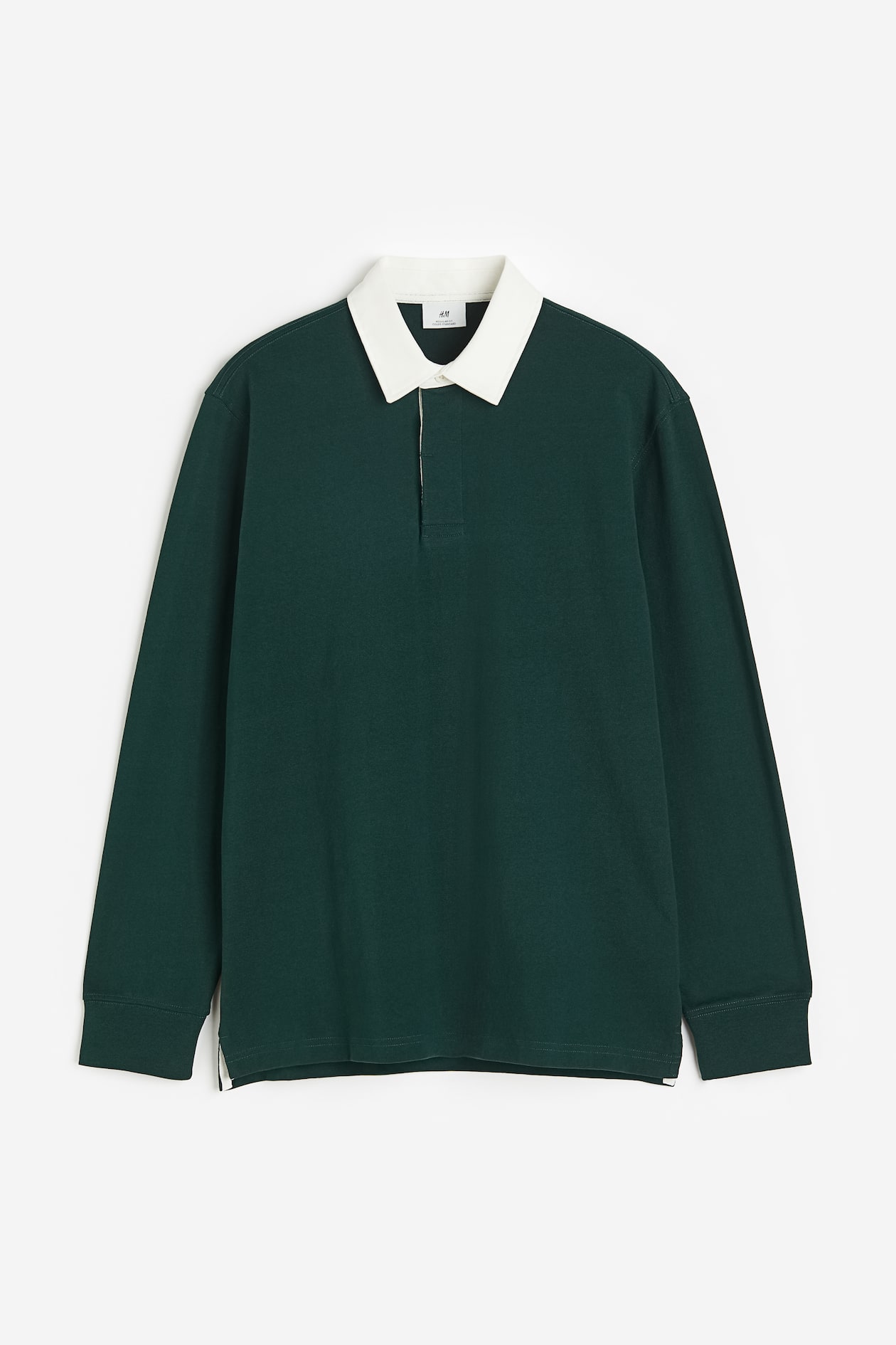 Playera Rugby Regular Fit - Verde oscuro - Men | H&M MX