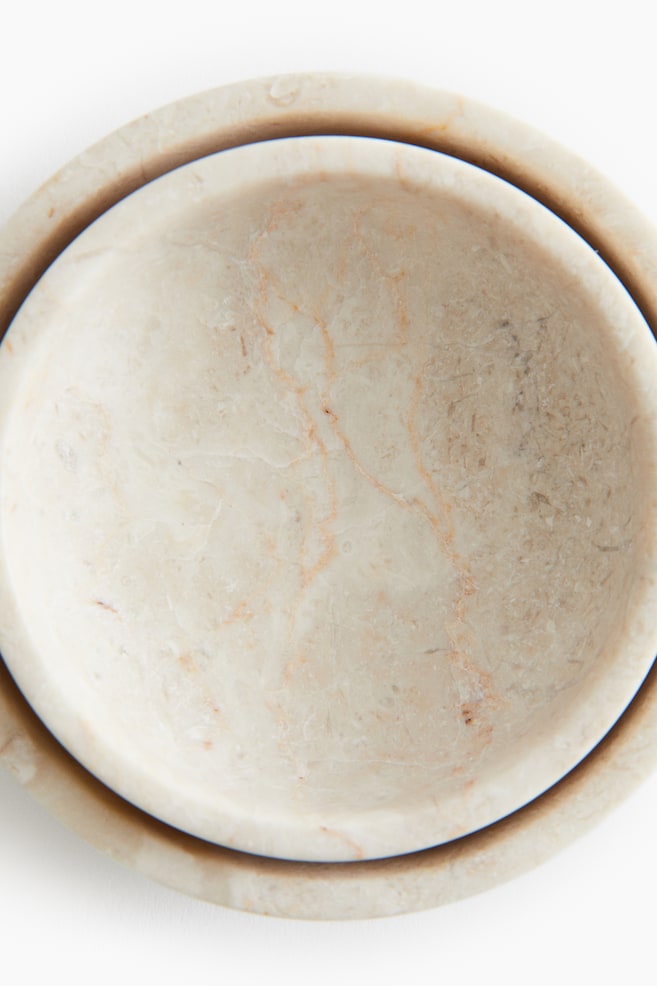 Beige 2-pack marble bowls at H&M Home | H&M GB