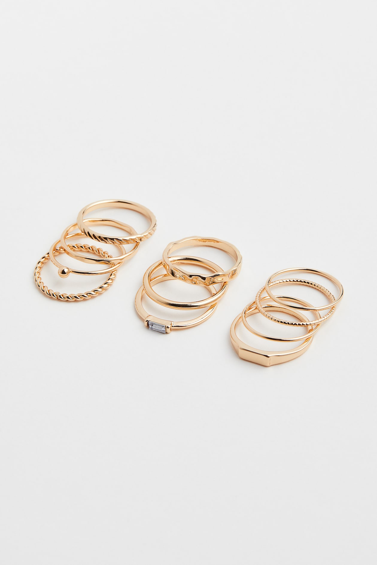 Pack de 11 anillos - Dorado - MUJER | H&M ES