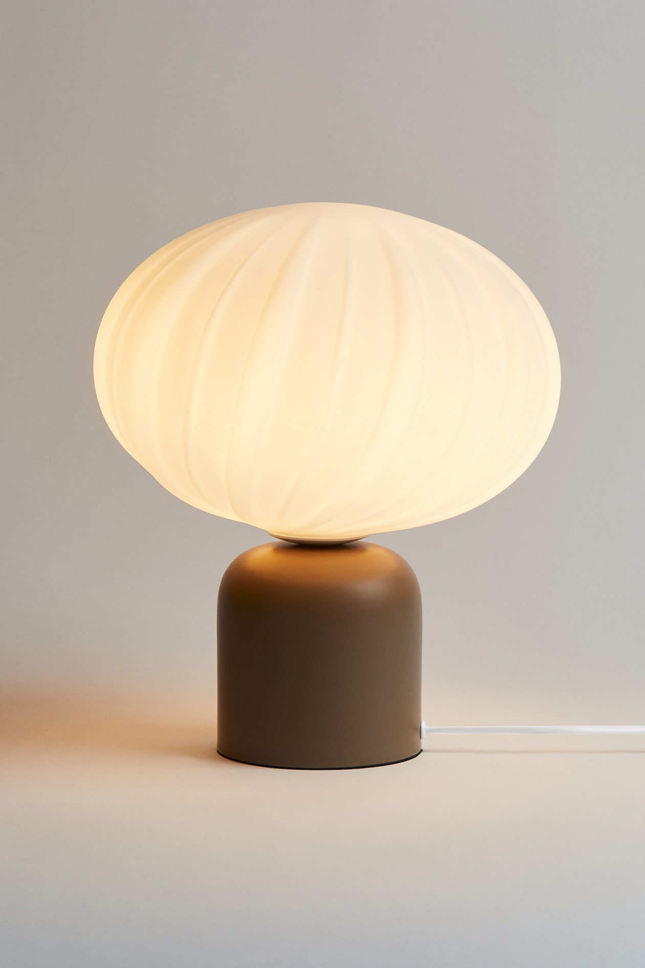 Glass Table Lamp - Brown/white - Home All | H&M US