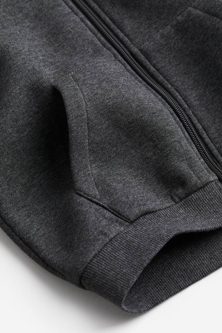 Hooded Jacket - Dark gray melange - Kids | H&M US