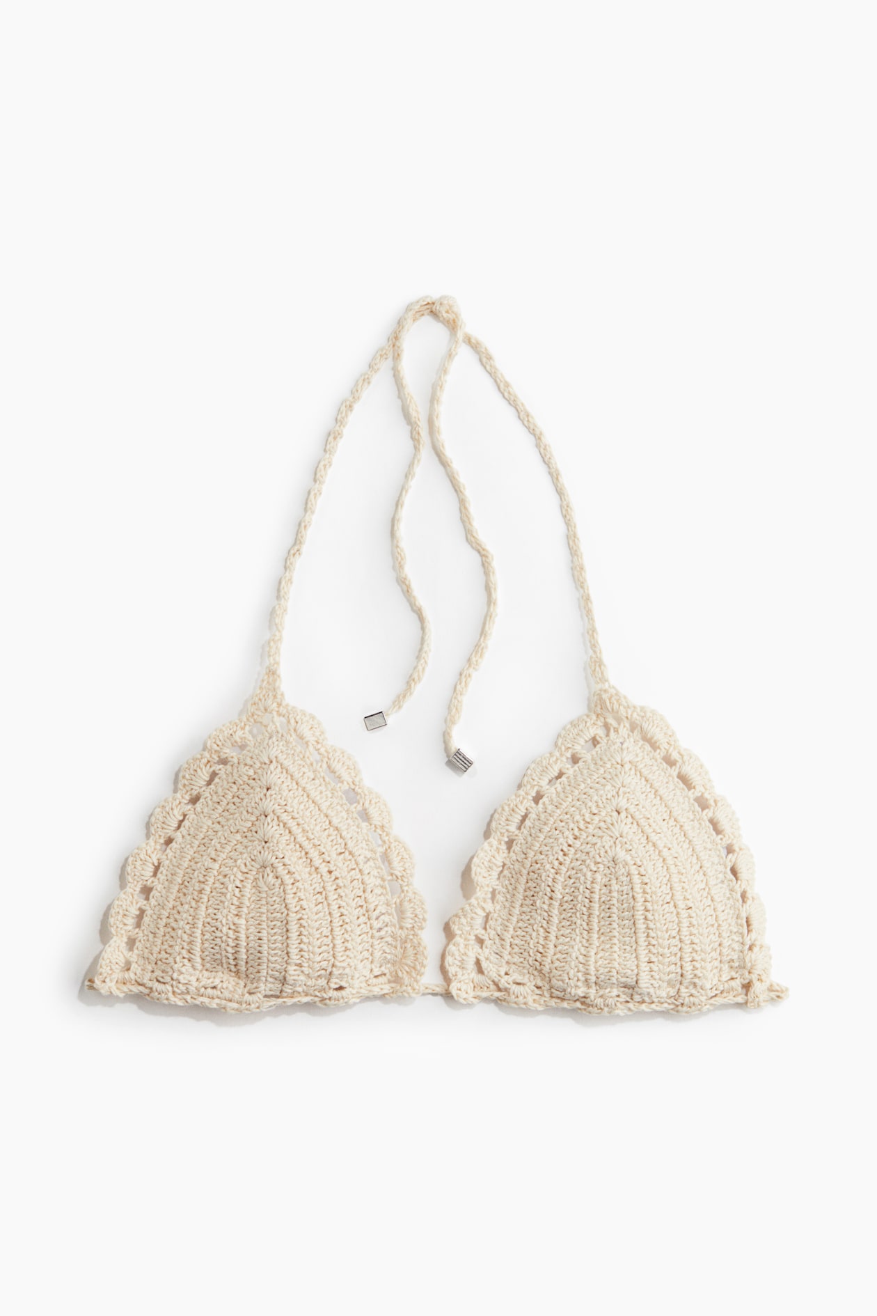 Crochet Triangle Top - Creme - South Beach - DAM | H&M SE