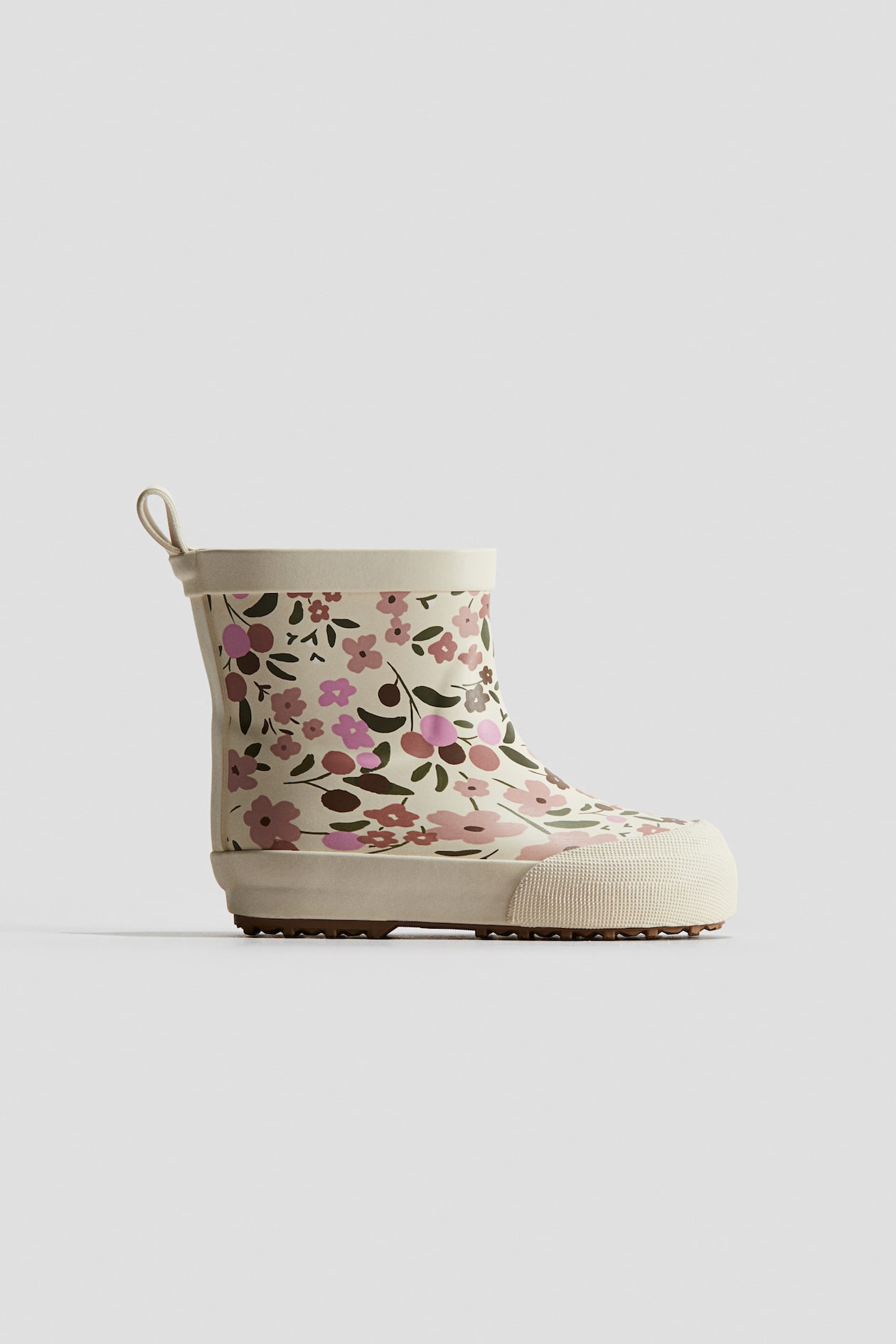 Rubber Boots - Light beige/floral - Kids | H&M US
