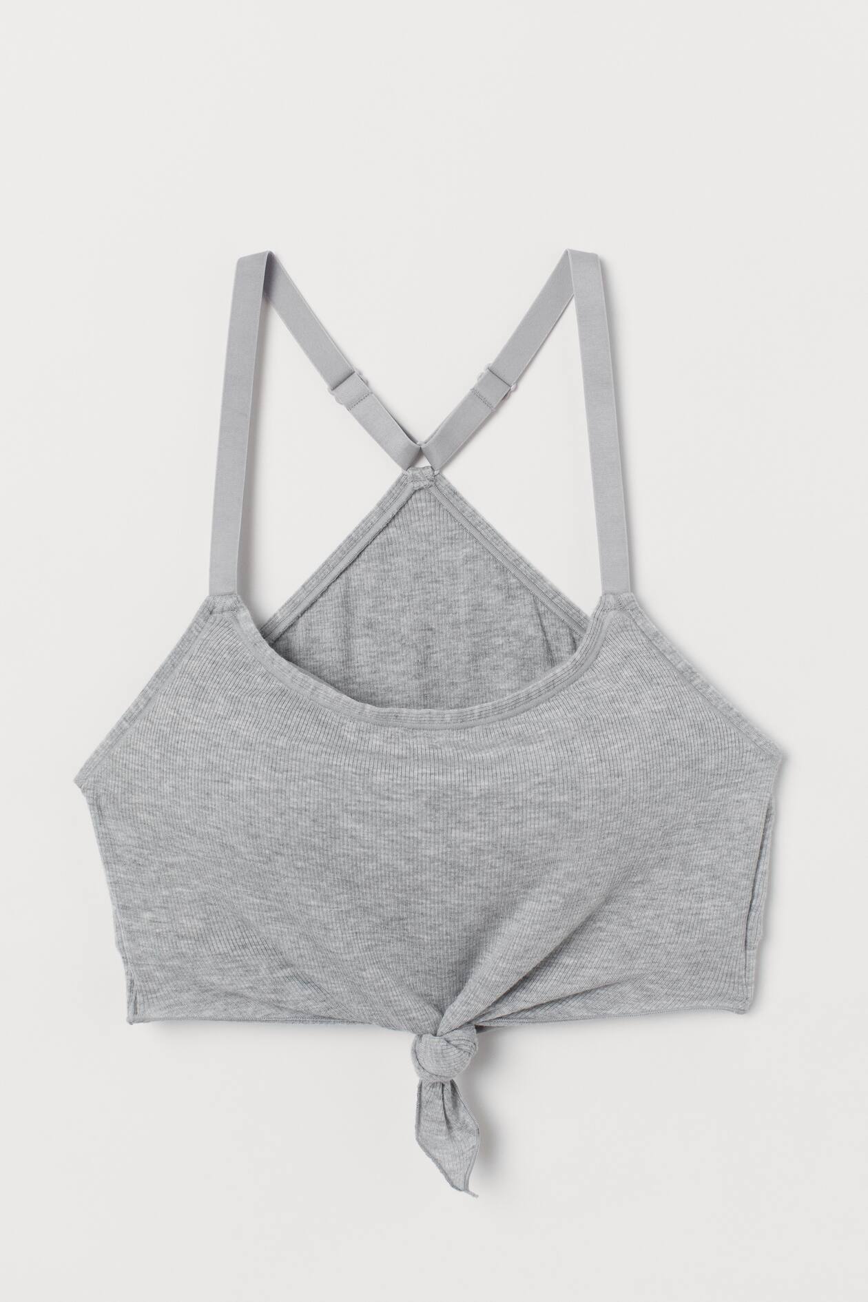 Push-up Bra Top - Gray melange - Ladies | H&M CA