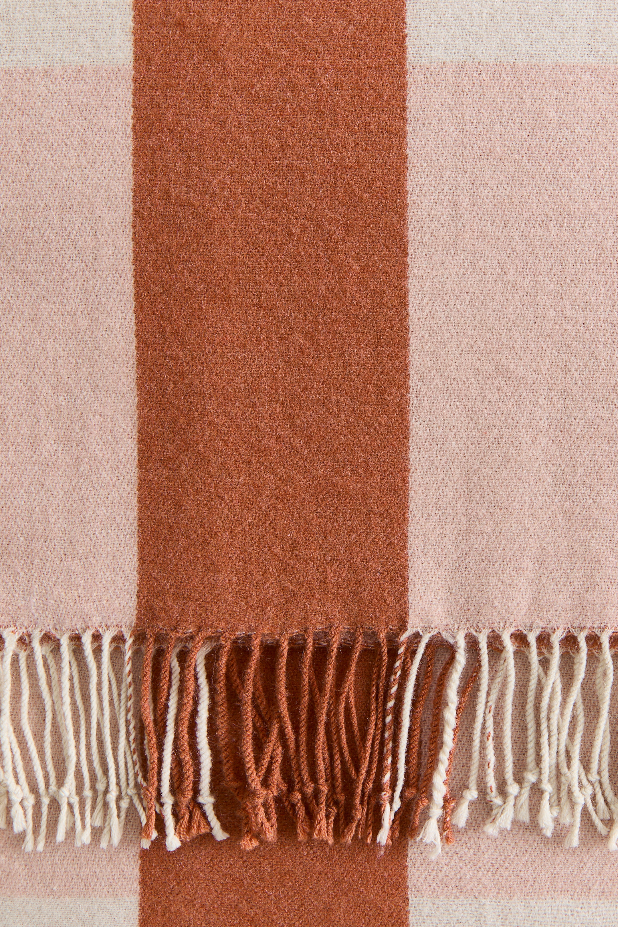 Orange/plaid Jacquard-Weave Throw at H&M Home | H&M CA