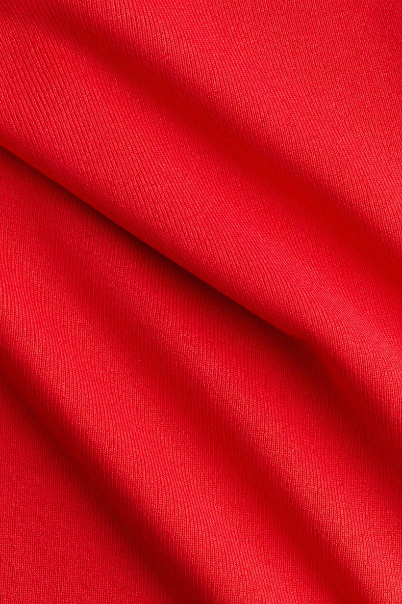 Fine-knit Top - Bright red - Ladies | H&M US