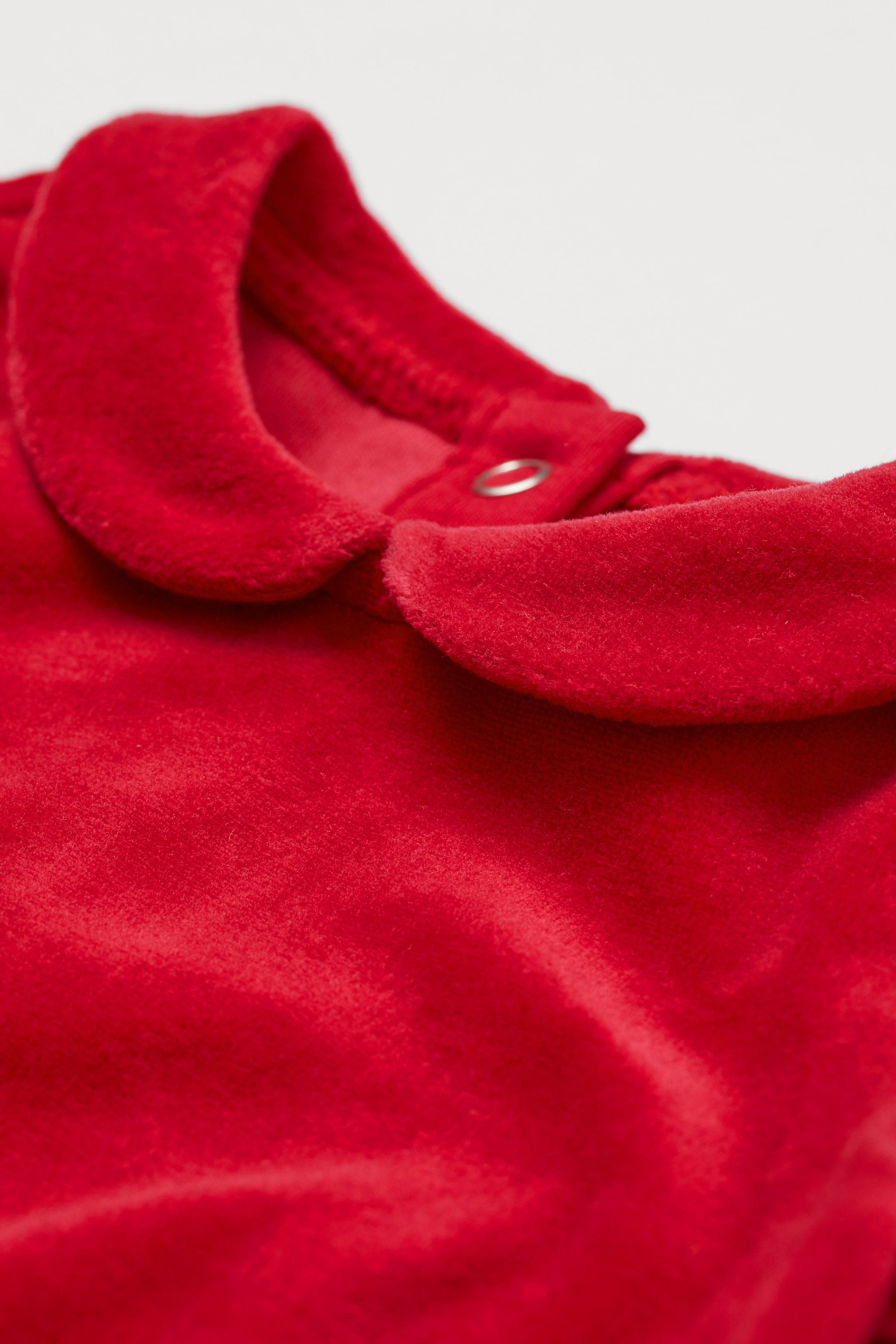 Velour Dress - Bright red - Kids | H&M US