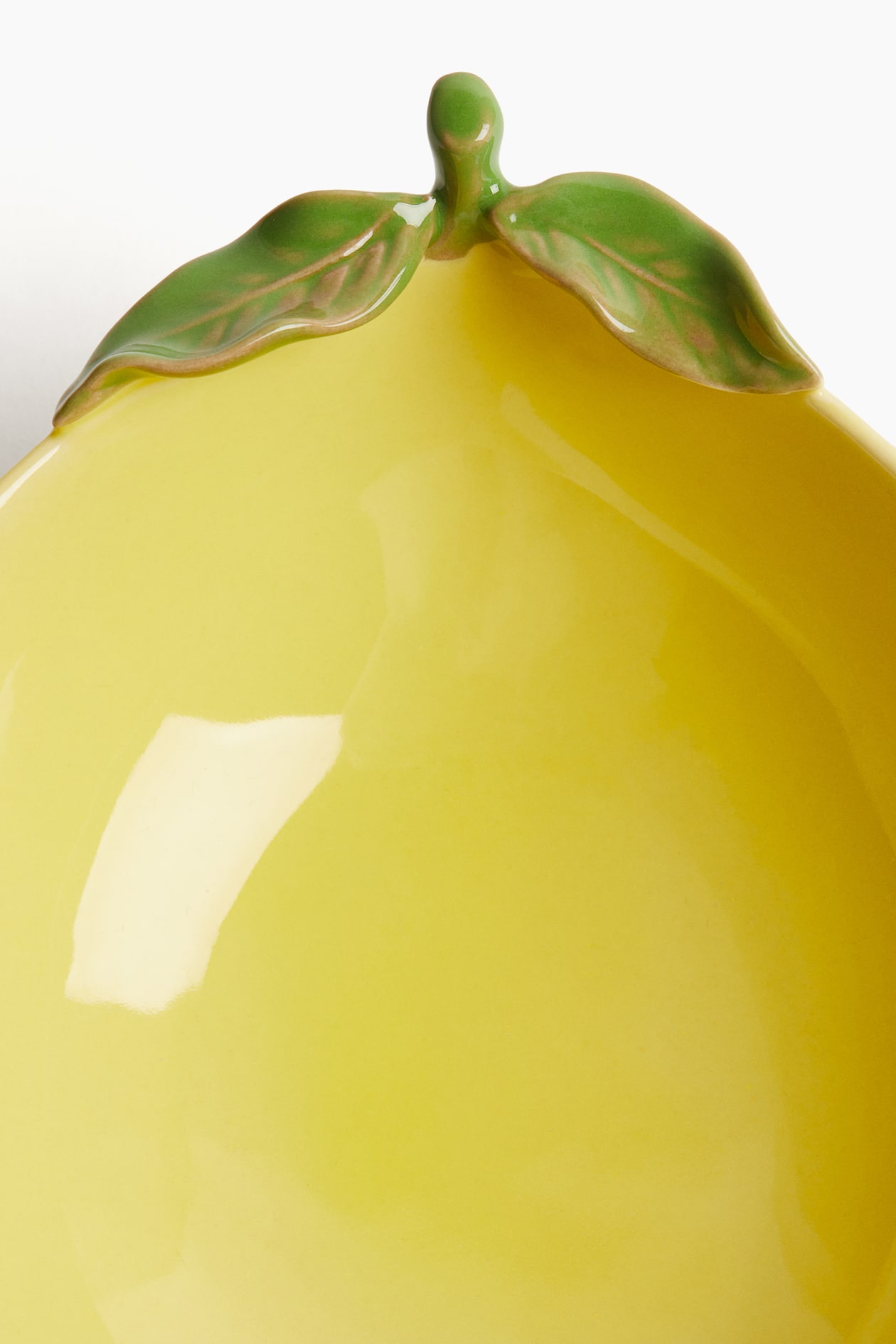 Yellow Lemon-shaped Stoneware Serving Bowl | H&M CA
