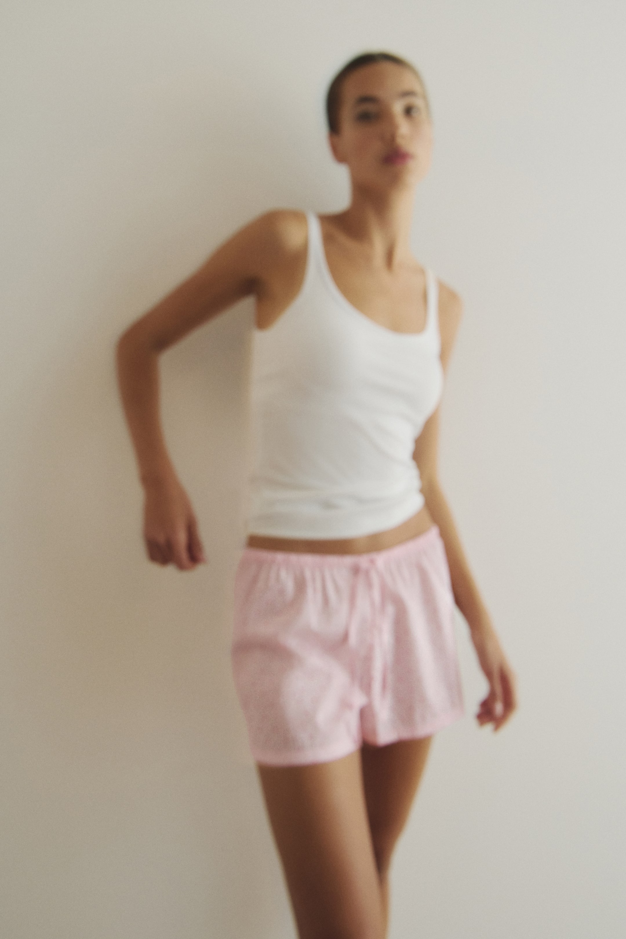 Lot de 2 shorts de pyjama - Rose/rayé - FEMME | H&M FR