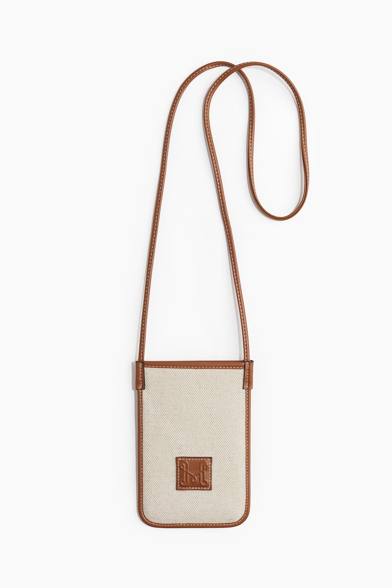Mobiltaske i canvas - Lys beige/Brun - DAME | H&M DK