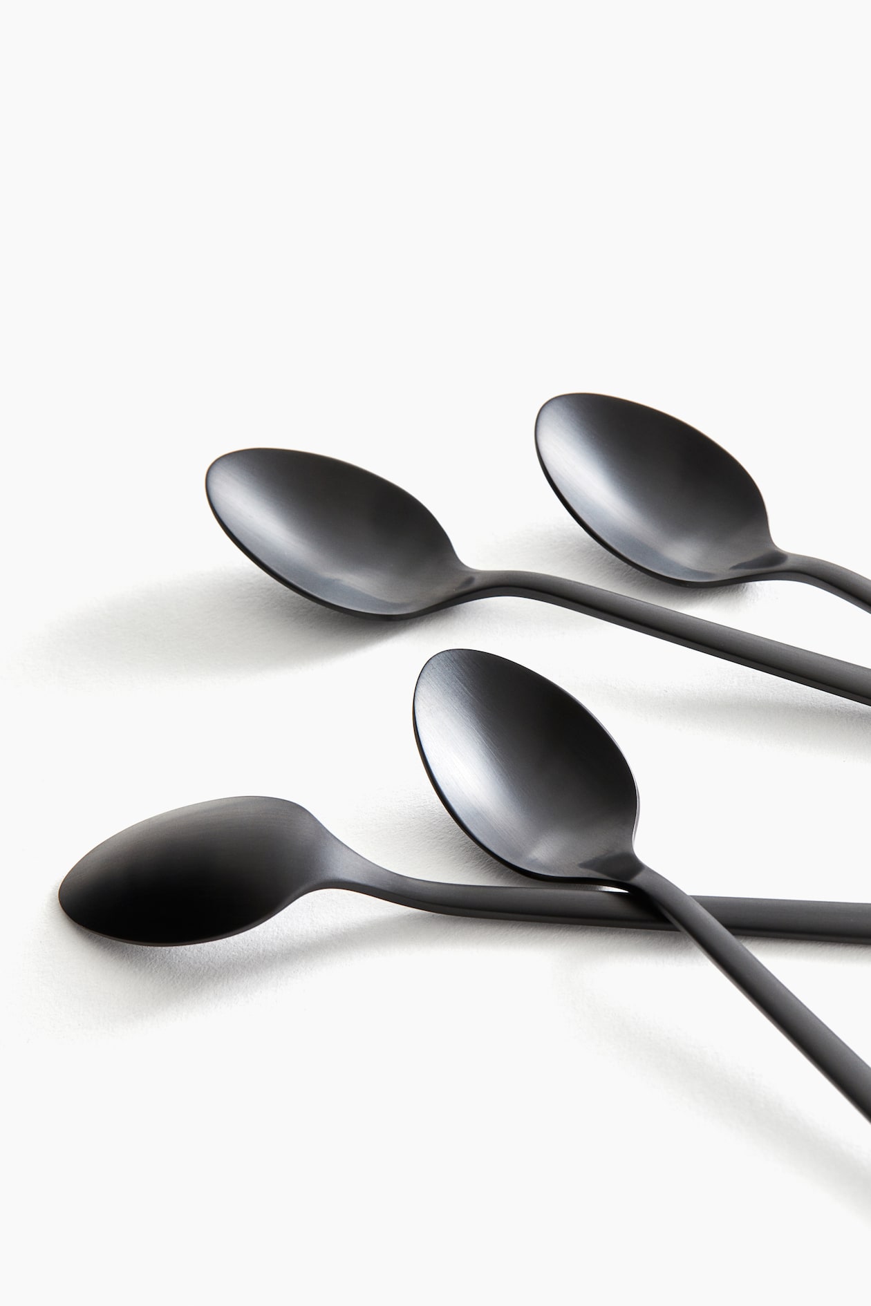 4-pack Teaspoons - Black/matte - Home All | H&M US