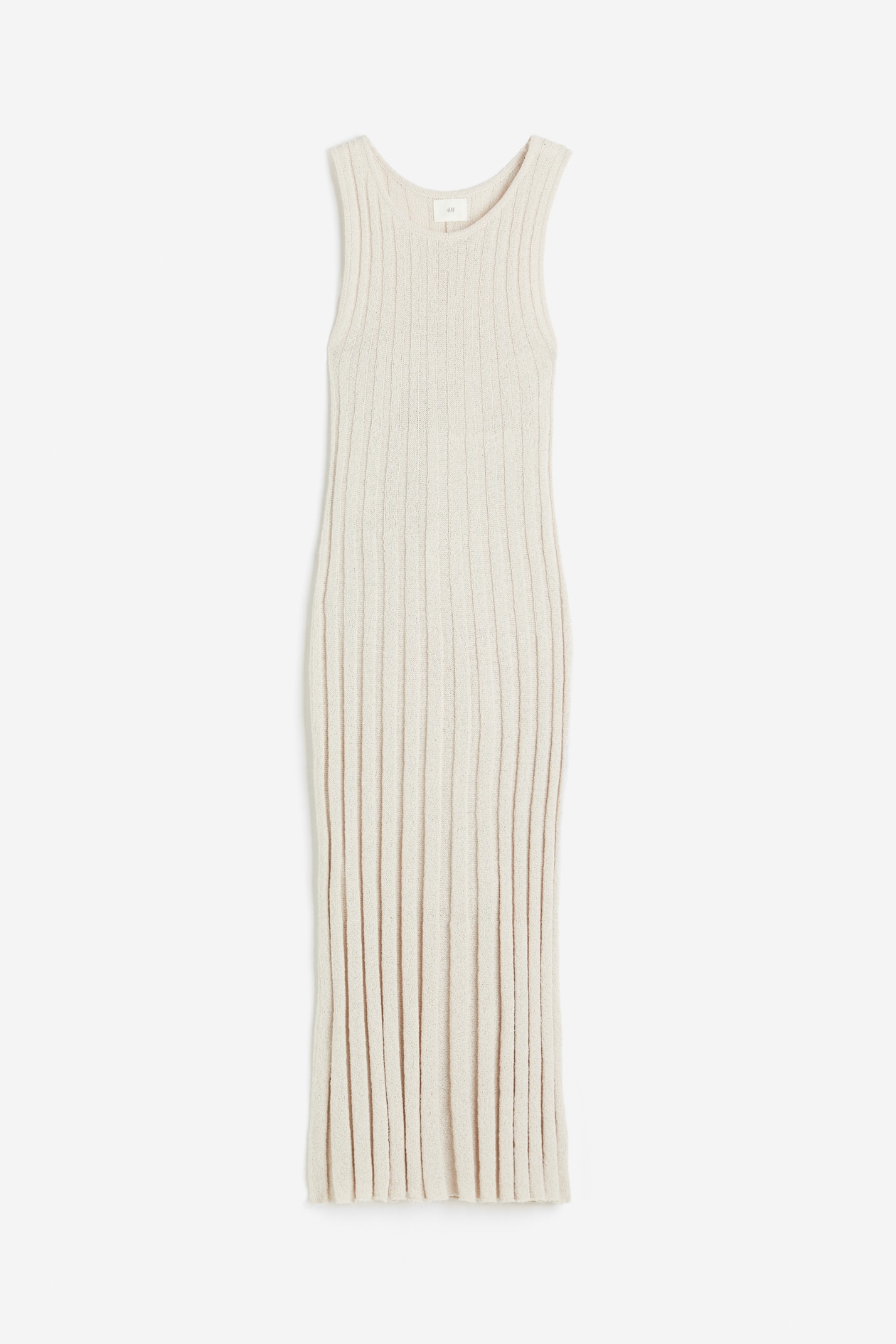 Women's Light beige Rib-knit Dress | H&M CA