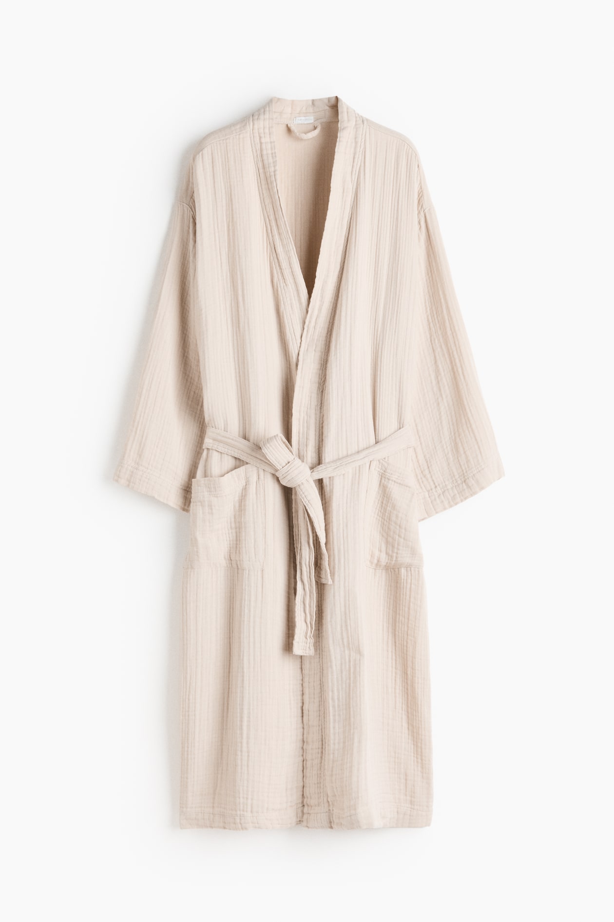 Beige Muslin Bathrobe at H&M Home | H&M US