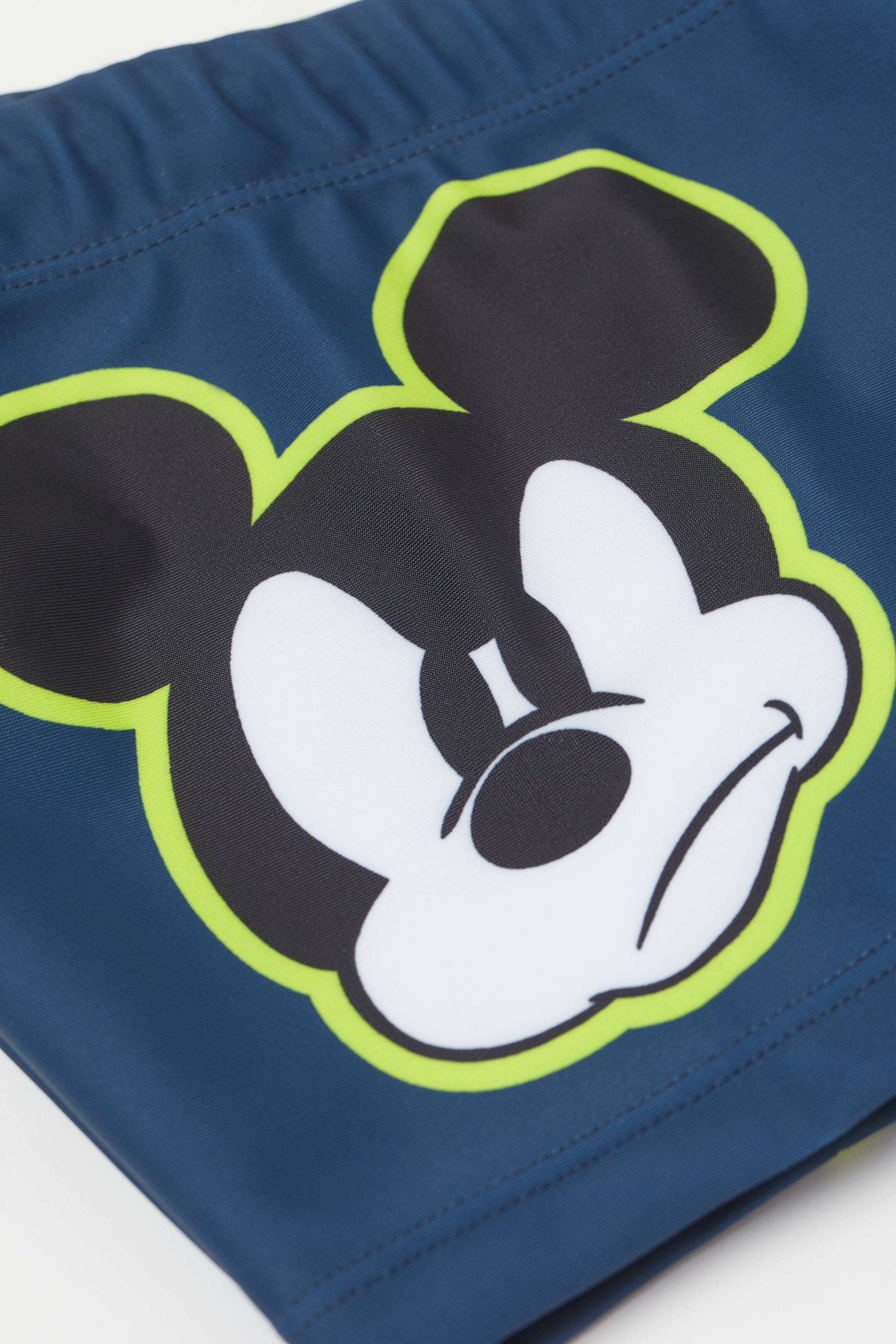 Printed swimming trunks - Dark blue/Mickey Mouse - Kids | H&M HK