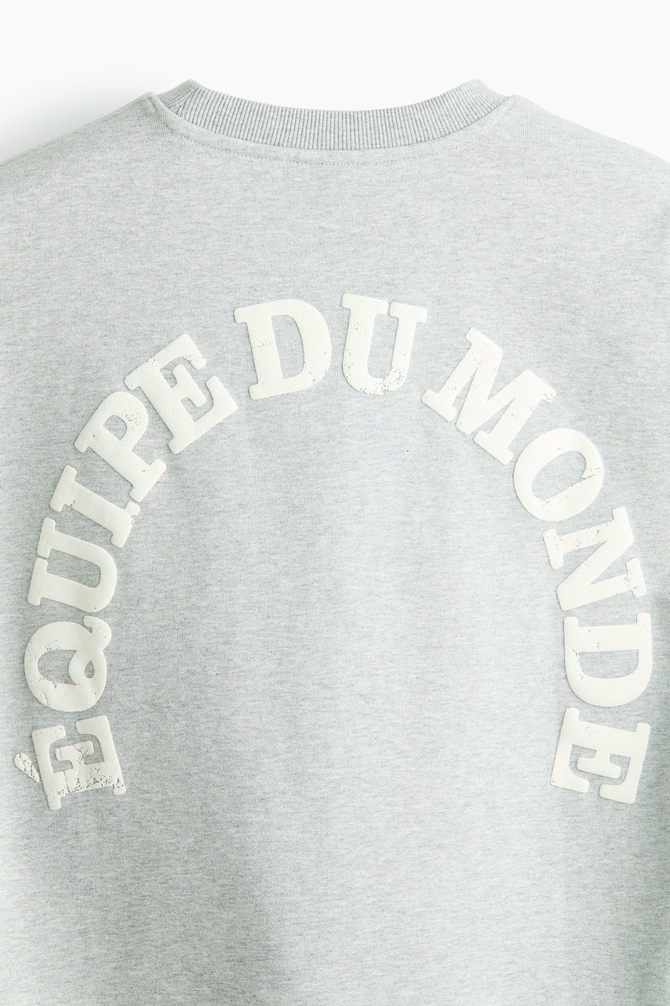 Men’s Light gray melange/Equipe Loose-Fit Printed Sweatshirt | H&M CA