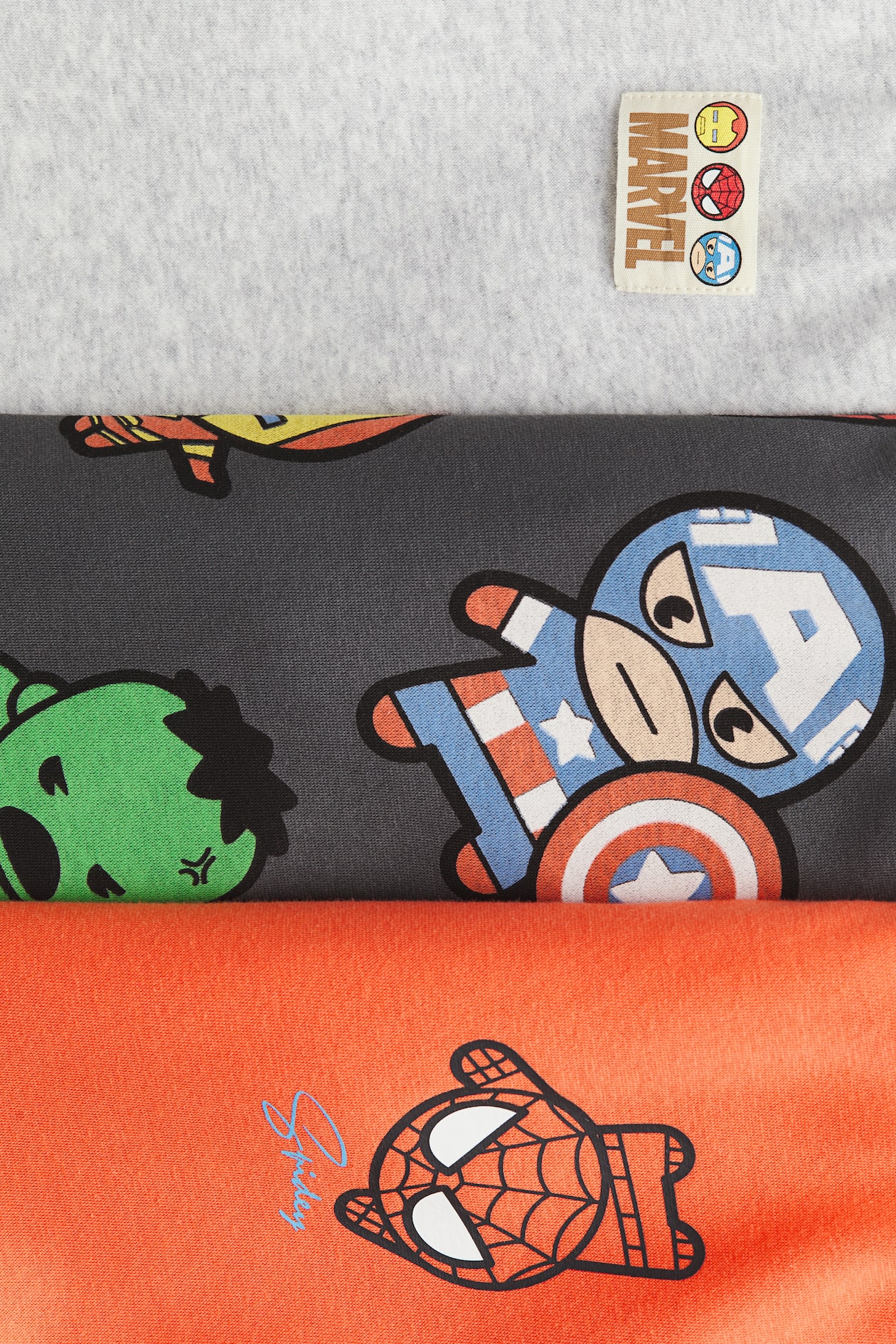3-pack Printed Joggers - Orange/gray/Marvel Comics - Kids | H&M US