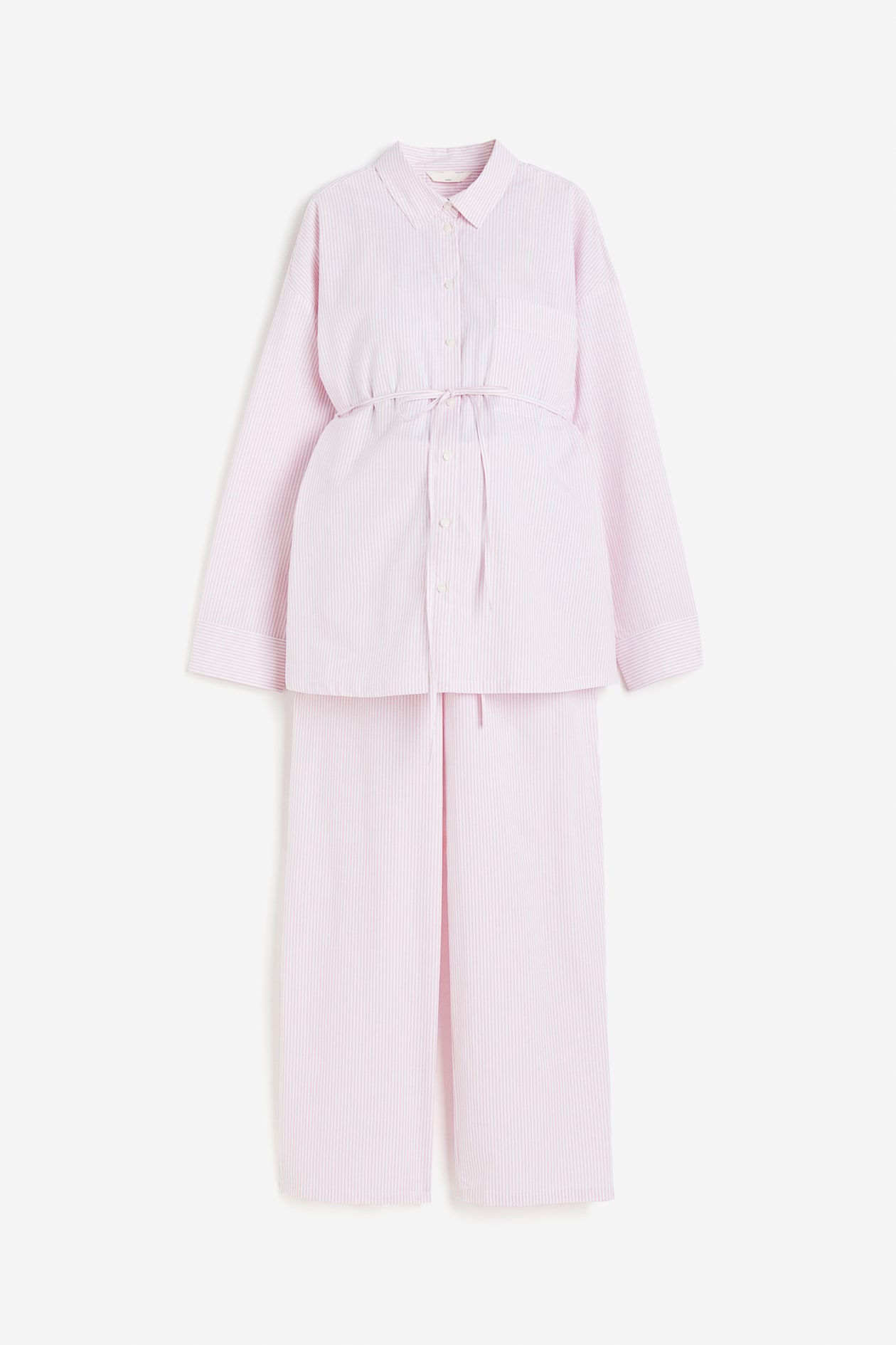 Women's Light pink/Striped MAMA Before & After cotton pyjamas | H&M IN