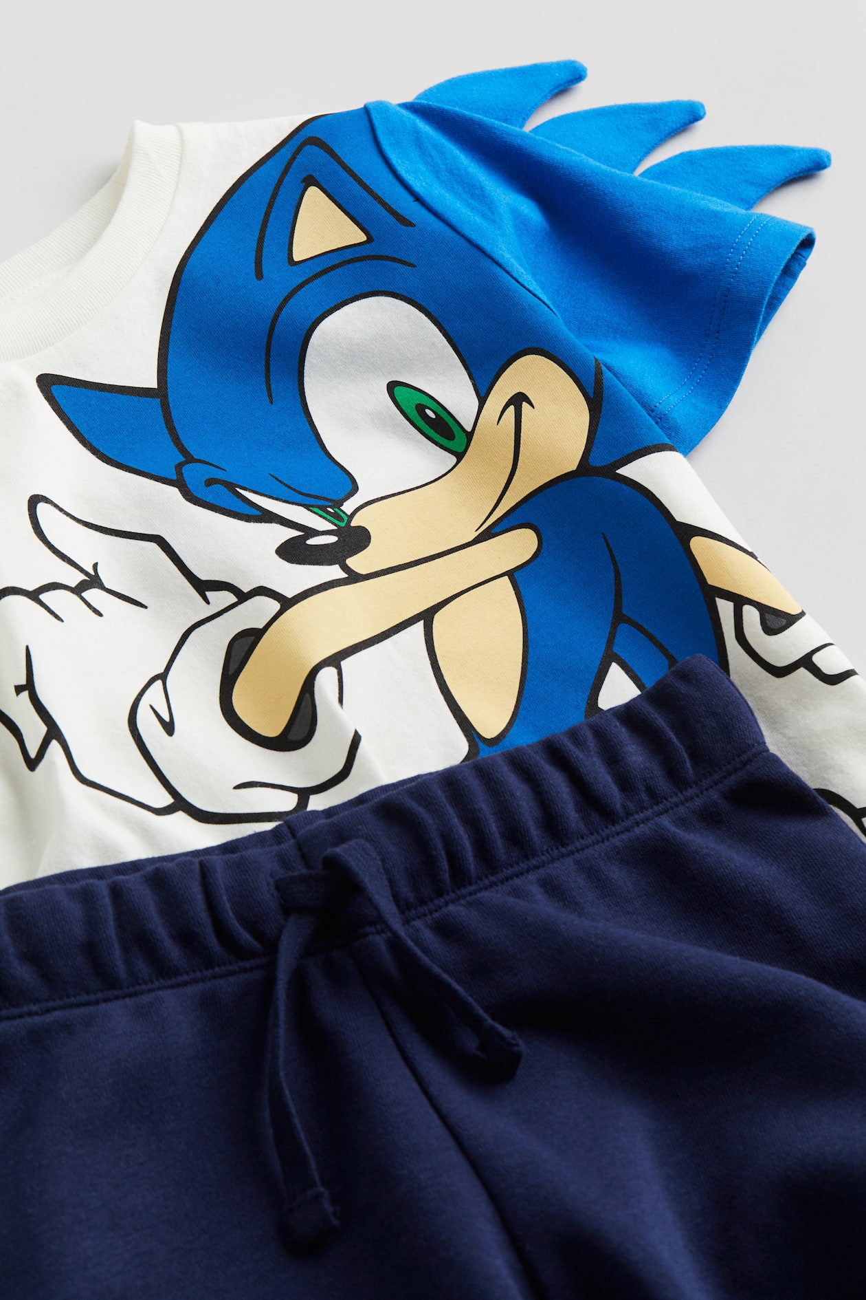 2-piece motif-detail set - Navy blue/Sonic the Hedgehog - Kids | H&M PH