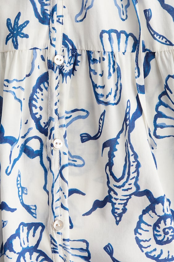 Women's White/Seashells Tiered maxi dress | H&M IN