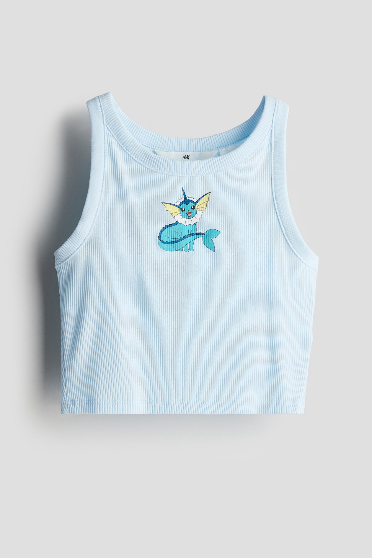 Geripptes Tanktop - Hellblau/Pokémon - Kids | H&M DE