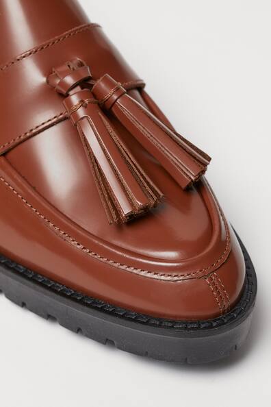 Leather Loafers - Brown - Ladies | H&M US