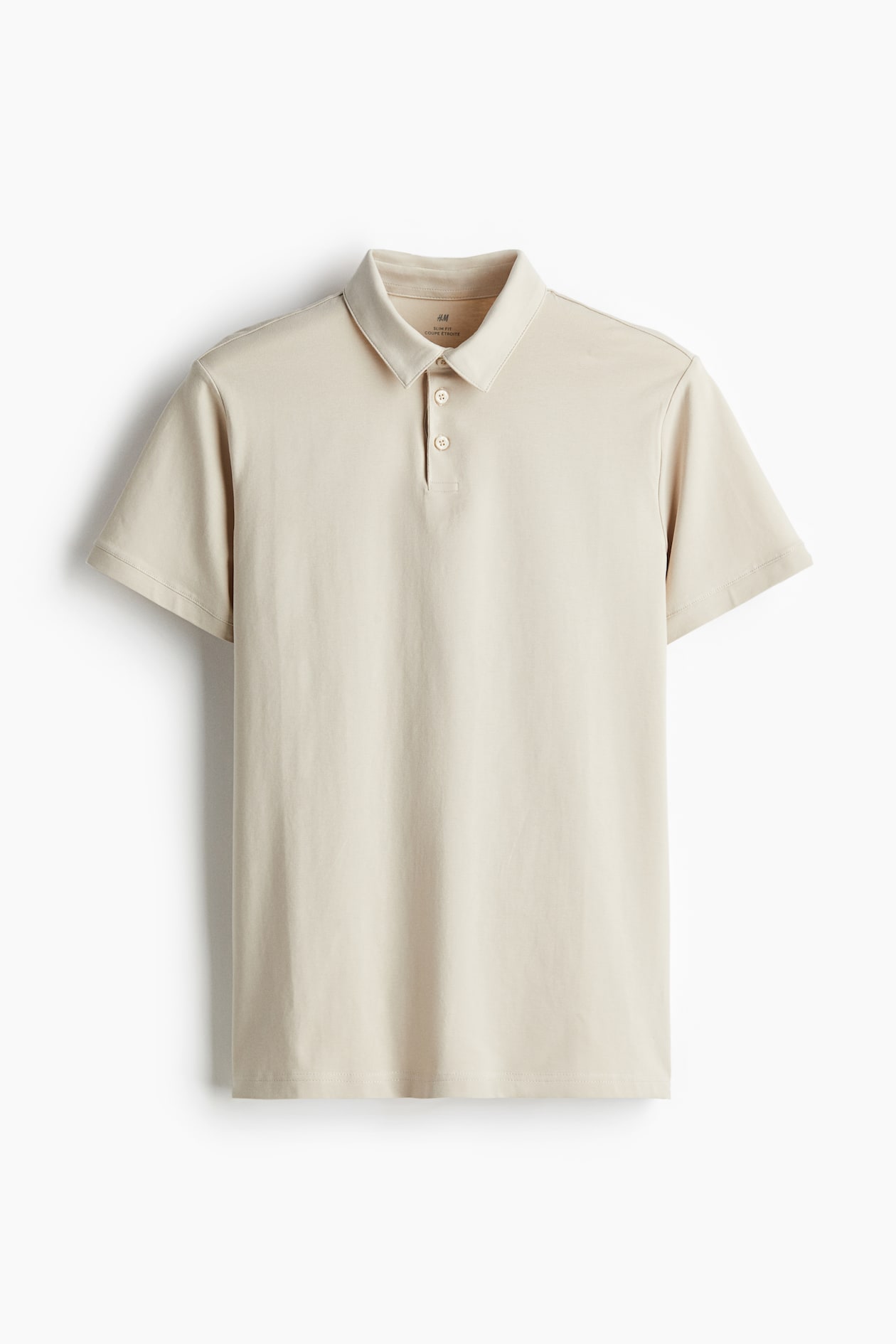 Slim Fit Polo Shirt - Light beige - Men | H&M US