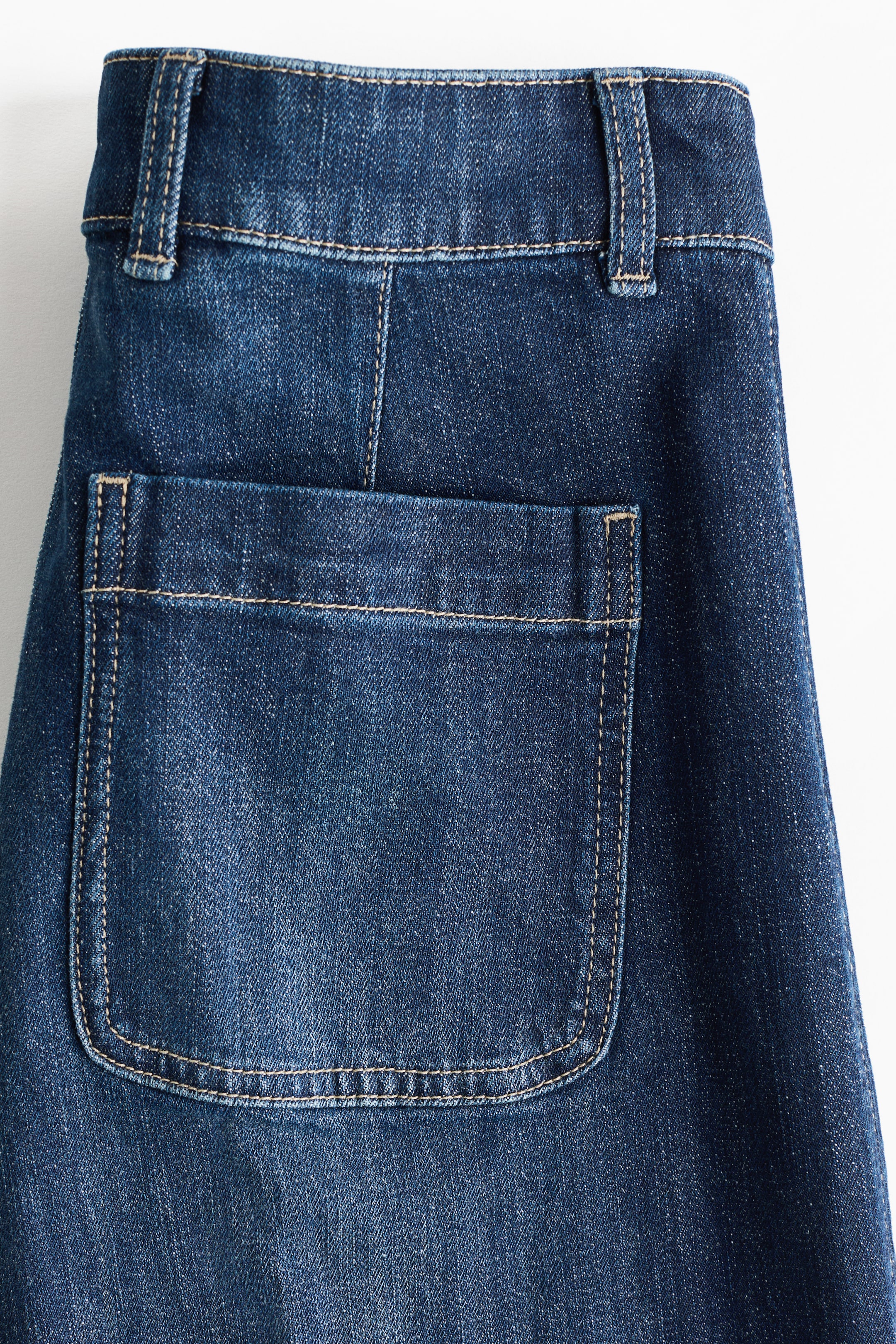 Wide High Jeans - Dark denim blue - Ladies | H&M US