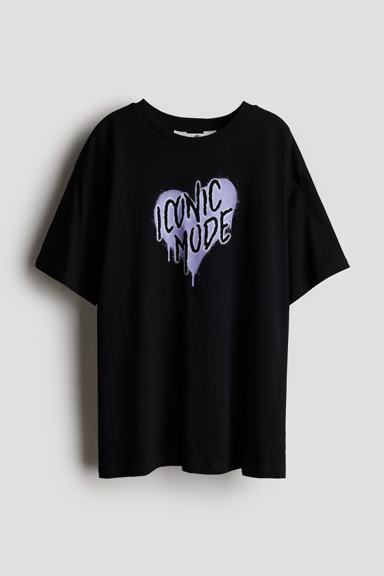 Playera oversized - Negro/Iconic Mode - Kids | H&M MX