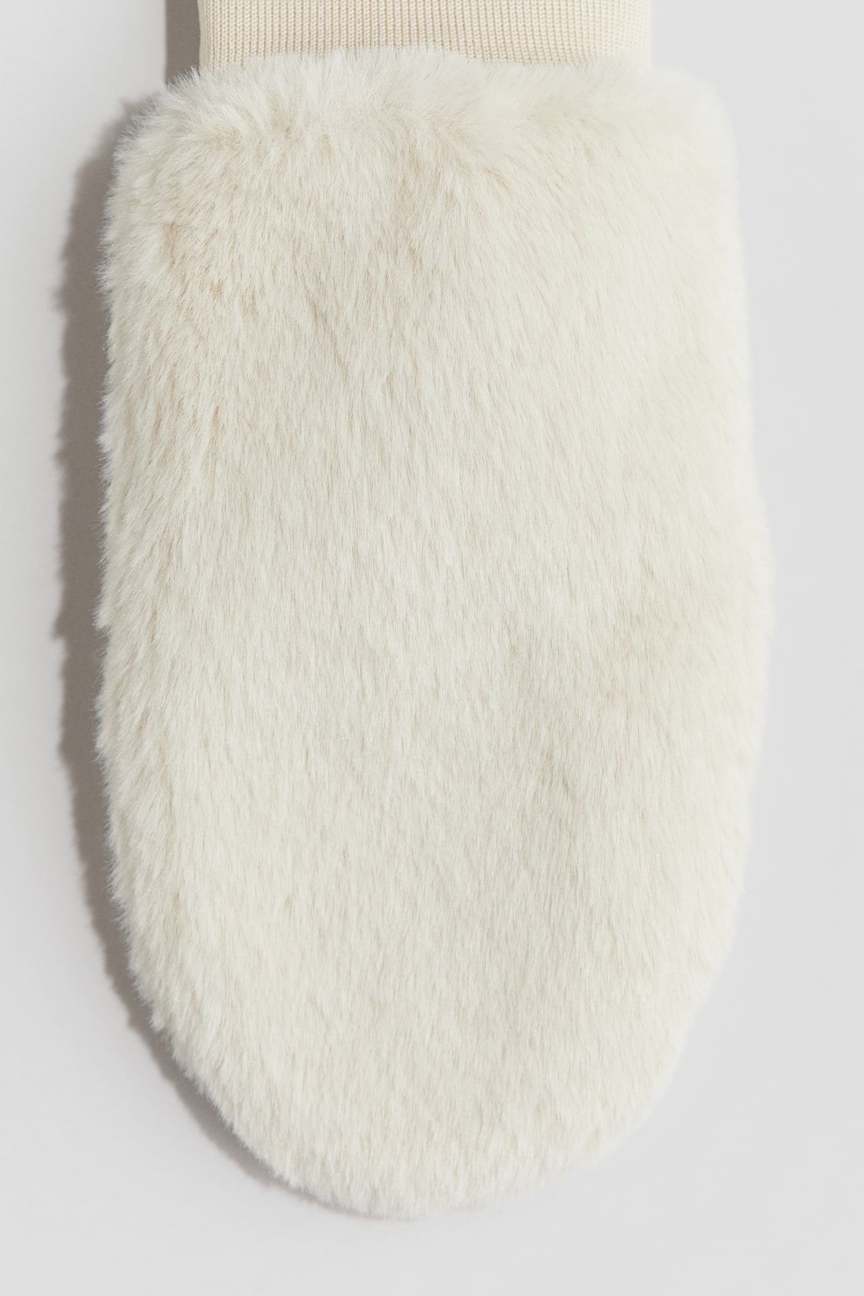 Light beige Warm-Lined Fluffy Mittens for kids | H&M US