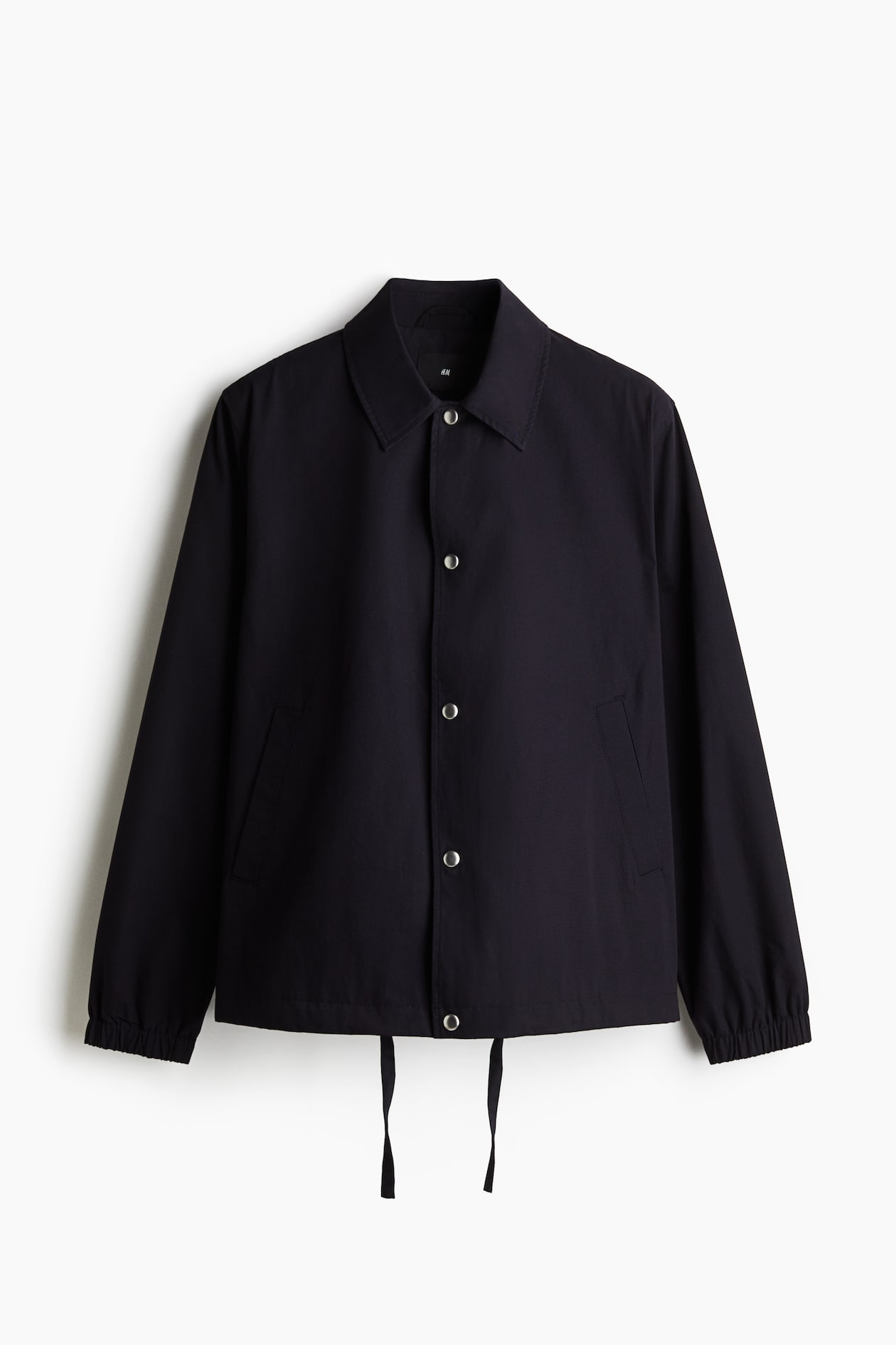 Men’s Navy blue Regular Fit Canvas Coach Jacket | H&M US