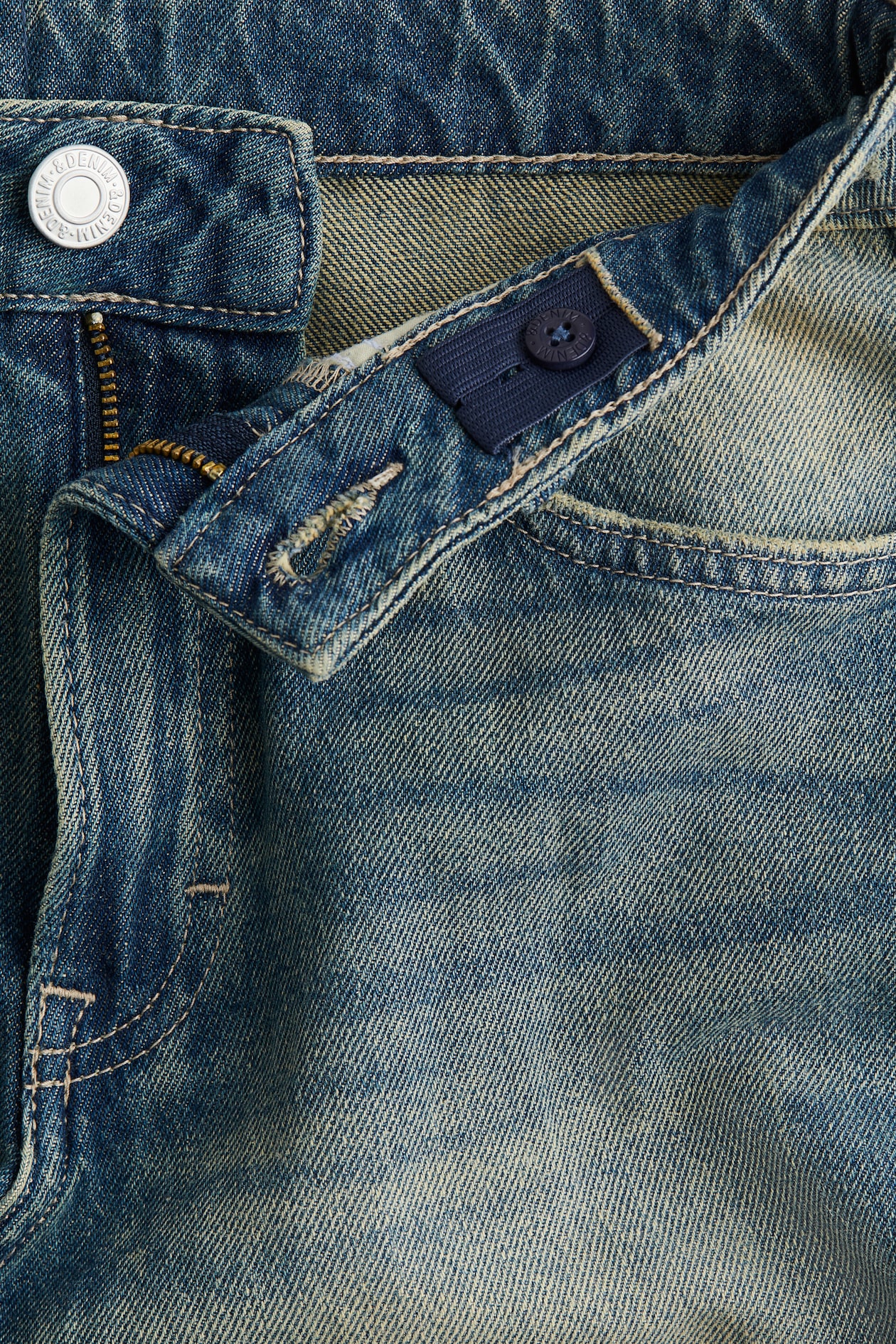 Washed denim blue Beck Loose Fit Jeans for kids | H&M US