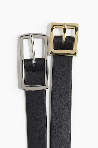 Double-Strap Waist Belt - Black - Ladies | H&M US