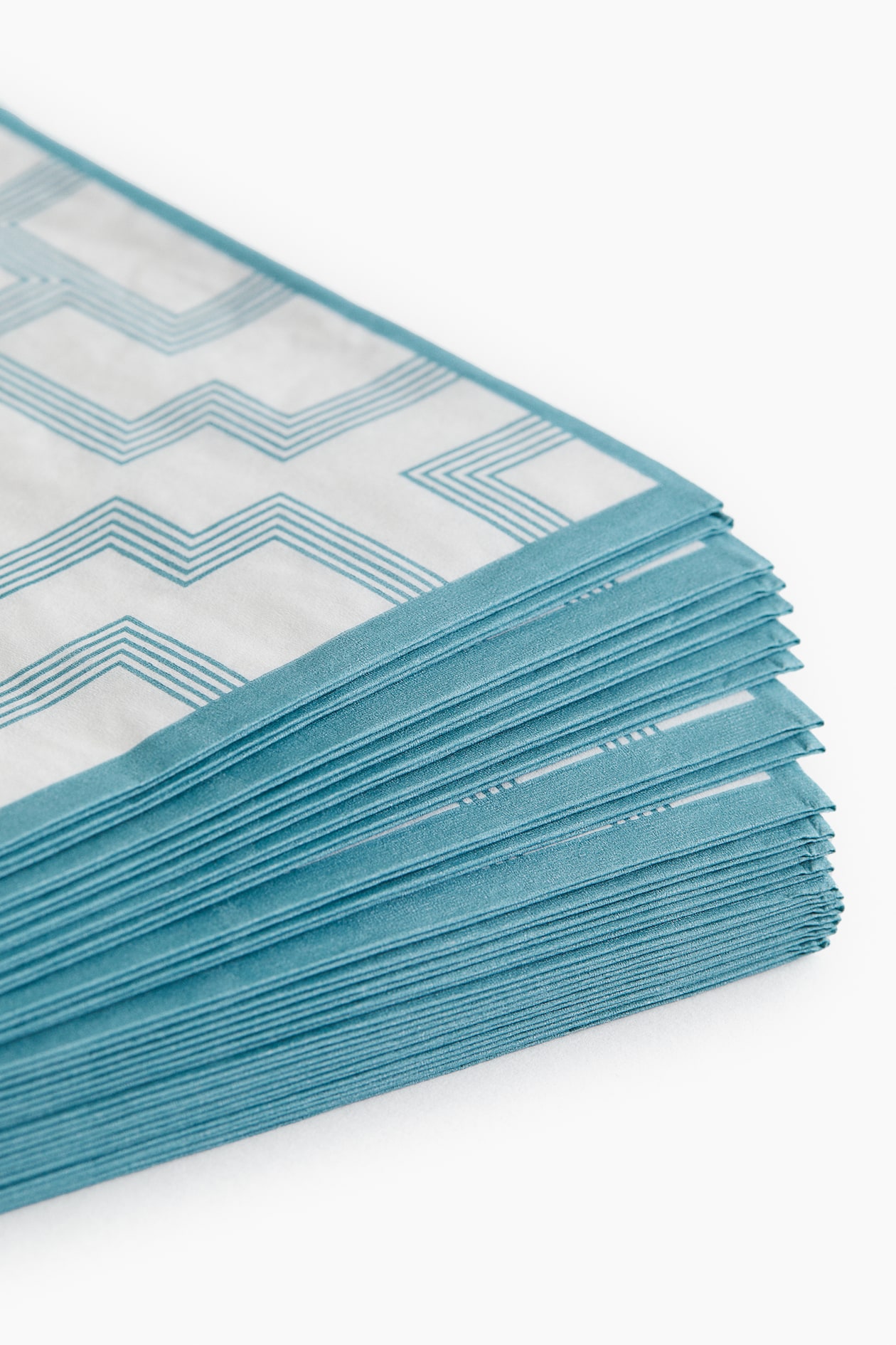 20-pack Patterned Paper Napkins - Turquoise/patterned - Home All | H&M US