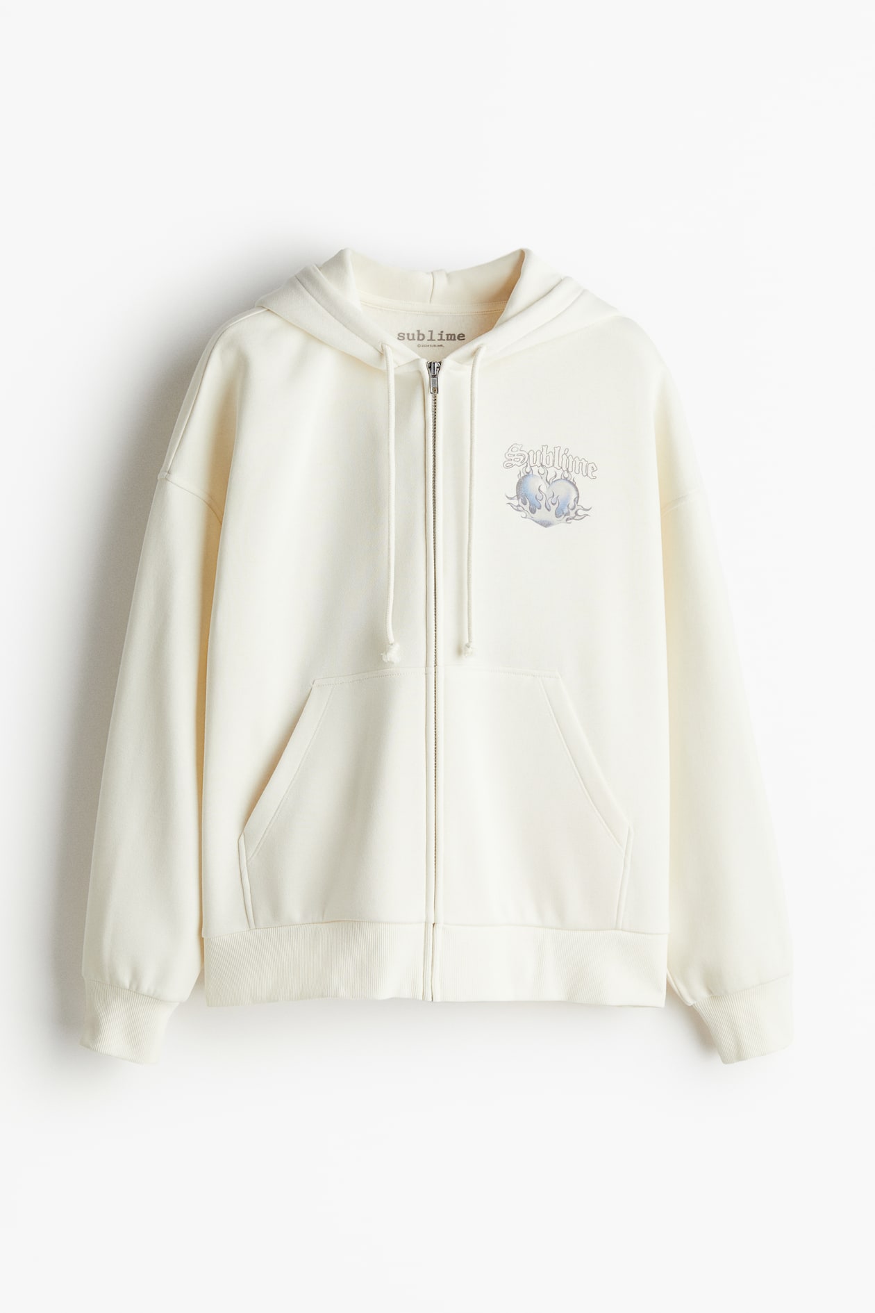 Women's Cream/Sublime Oversized Hooded Jacket with Motif | H&M CA