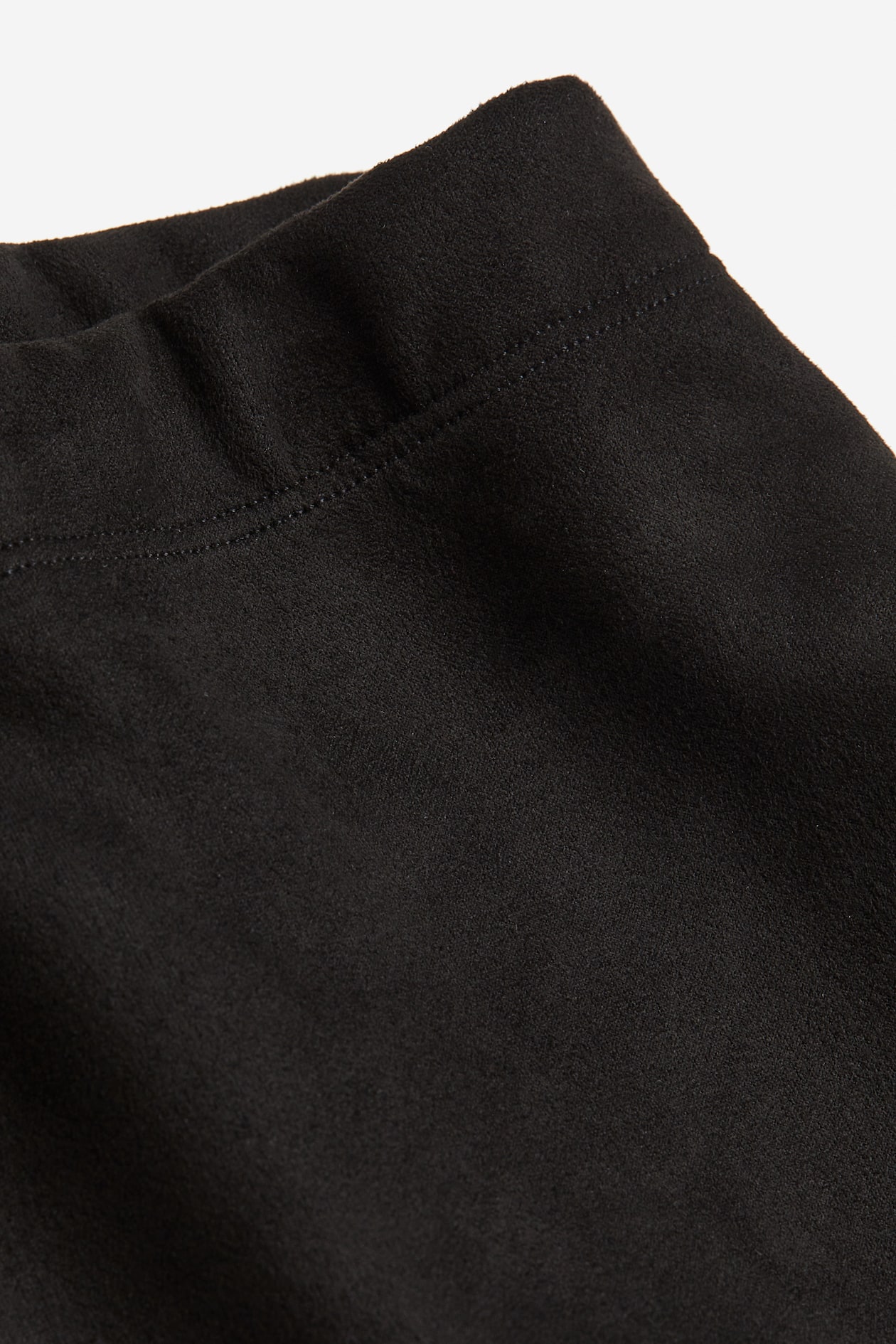 Borstade leggings med knäsöm - Svart - DAM | H&M SE