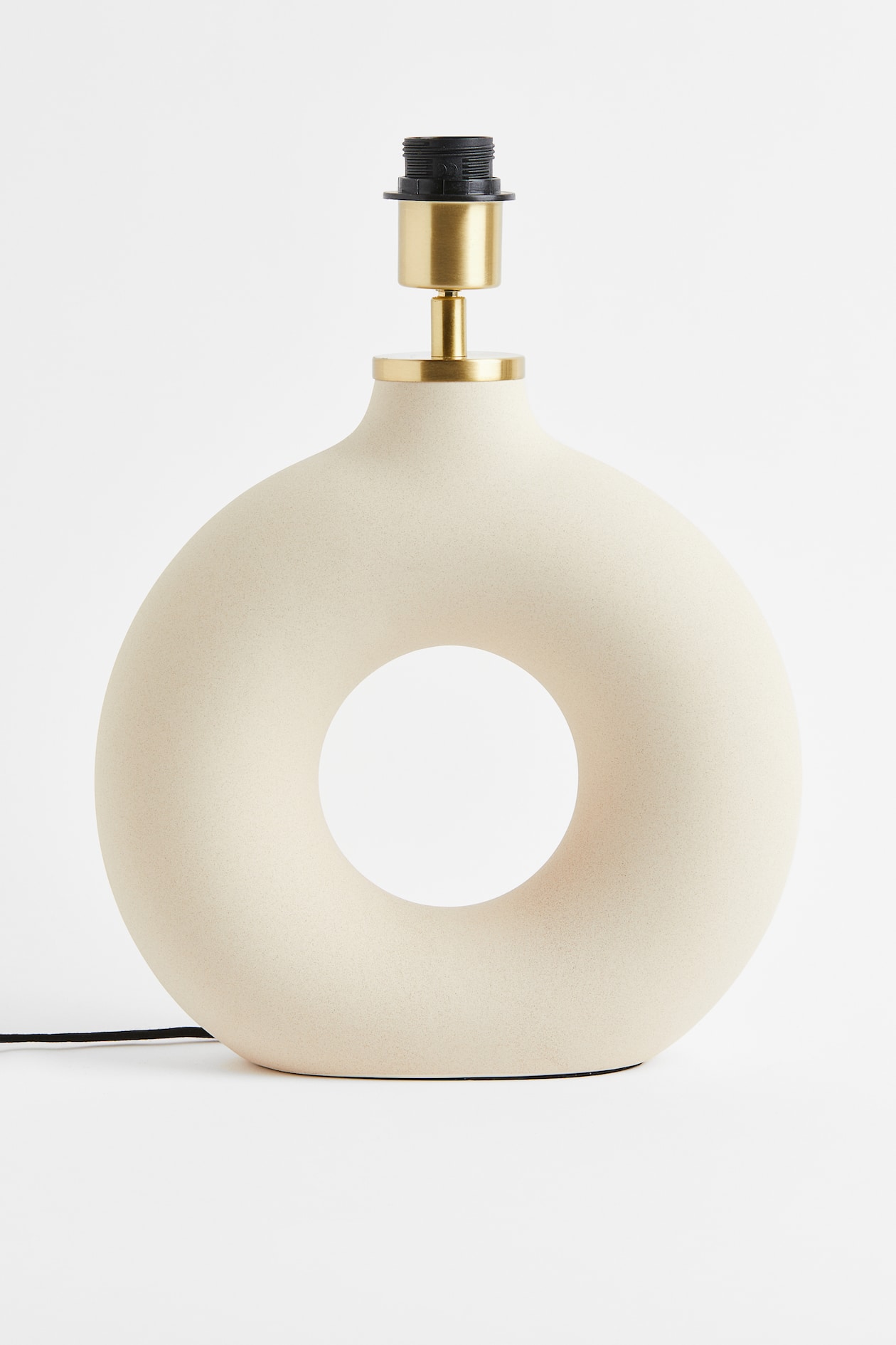 Ring-shaped Ceramic Lamp Base - White - Home All | H&M US