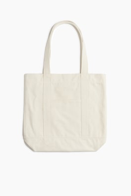 Men’s Natural white Canvas Tote Bag | H&M US