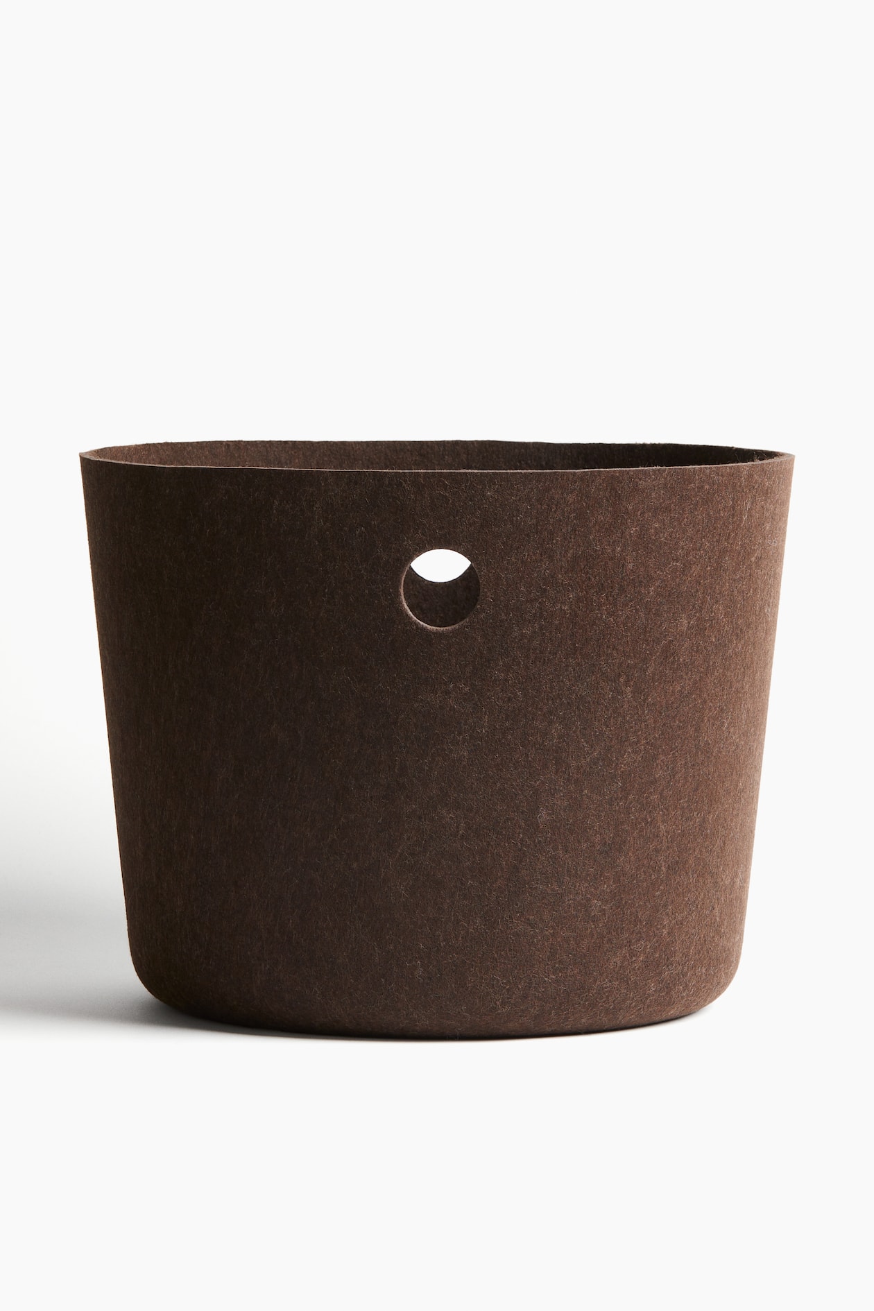 Large felted storage basket - Dark brown - Home All | H&M IN