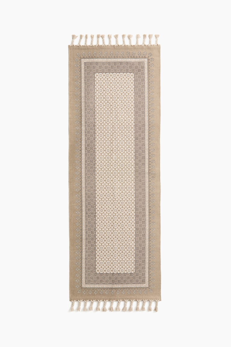 Taupe/patterned Patterned Runner Rug at H&M Home | H&M US