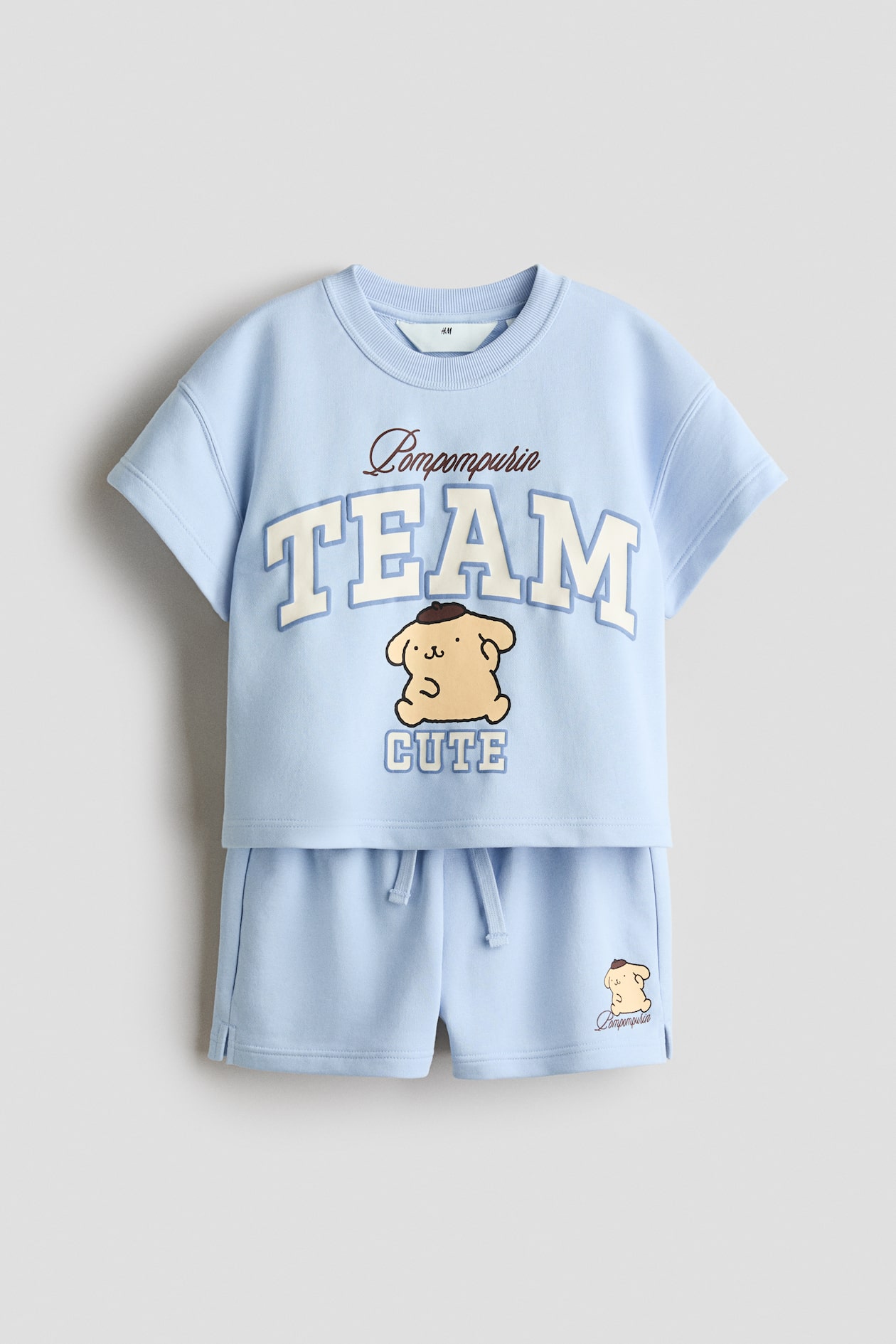 Light blue/Pompompurin 2-Piece Printed Set for kids | H&M US