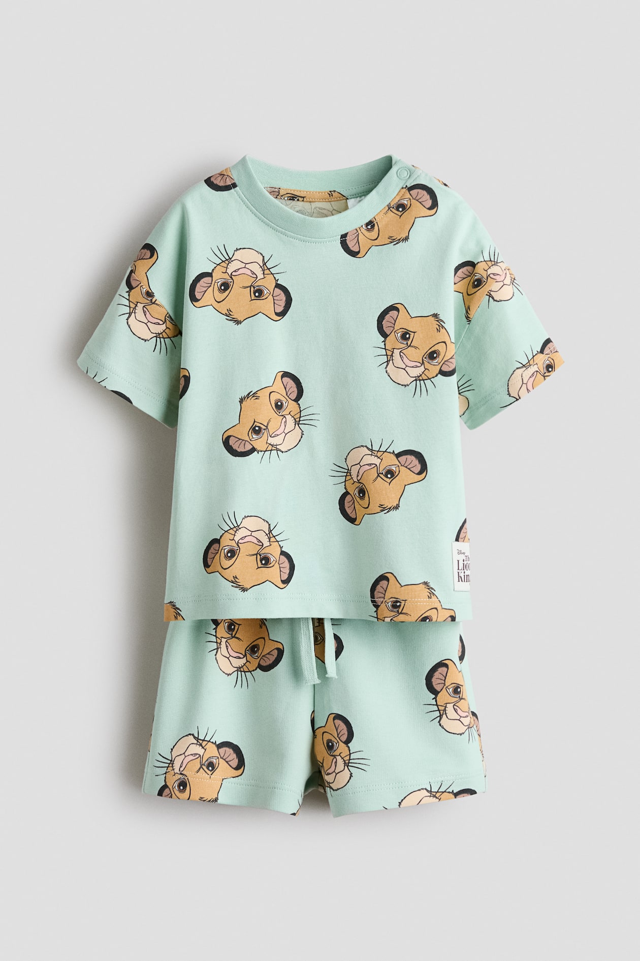 Mint green/The Lion King 2-Piece Printed Set for kids | H&M CA